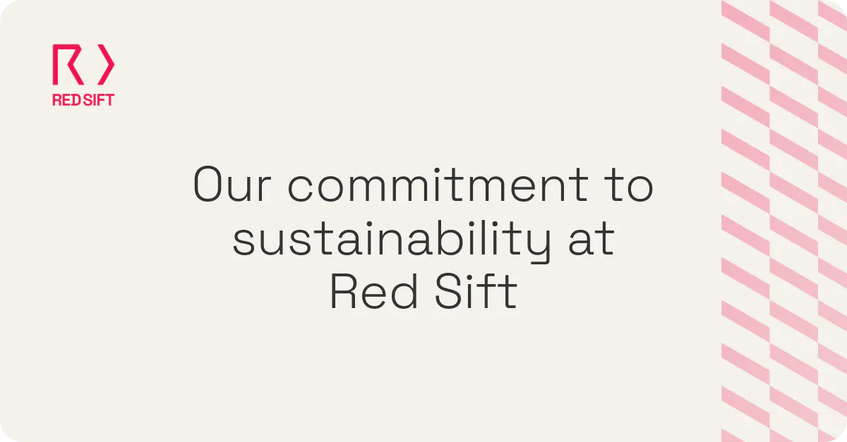 Our commitment to sustainability at Red Sift