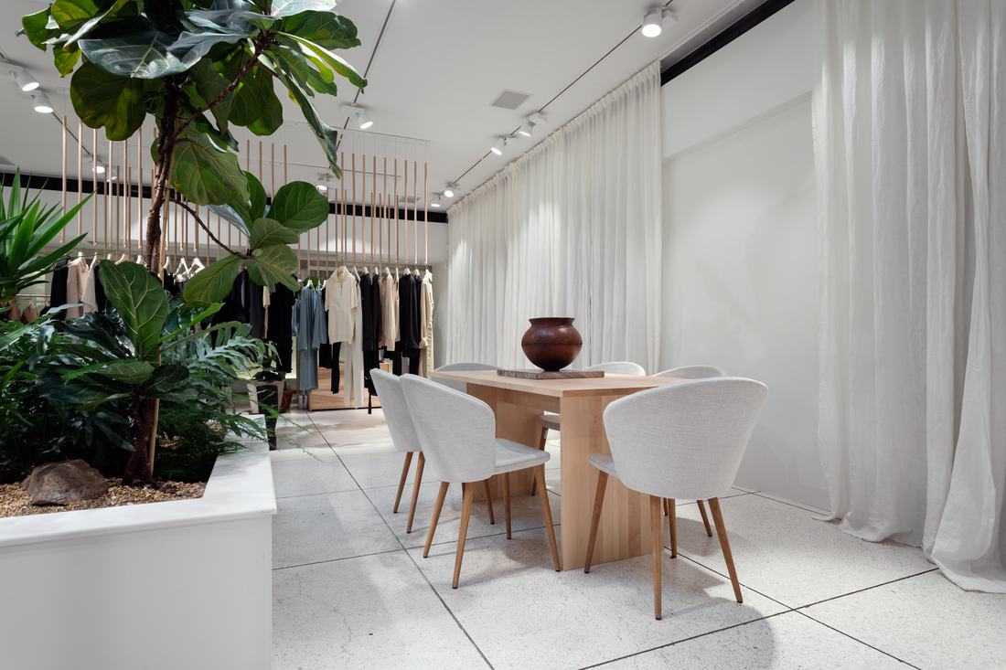 Flexible interior design creates a showroom feel at Filippa