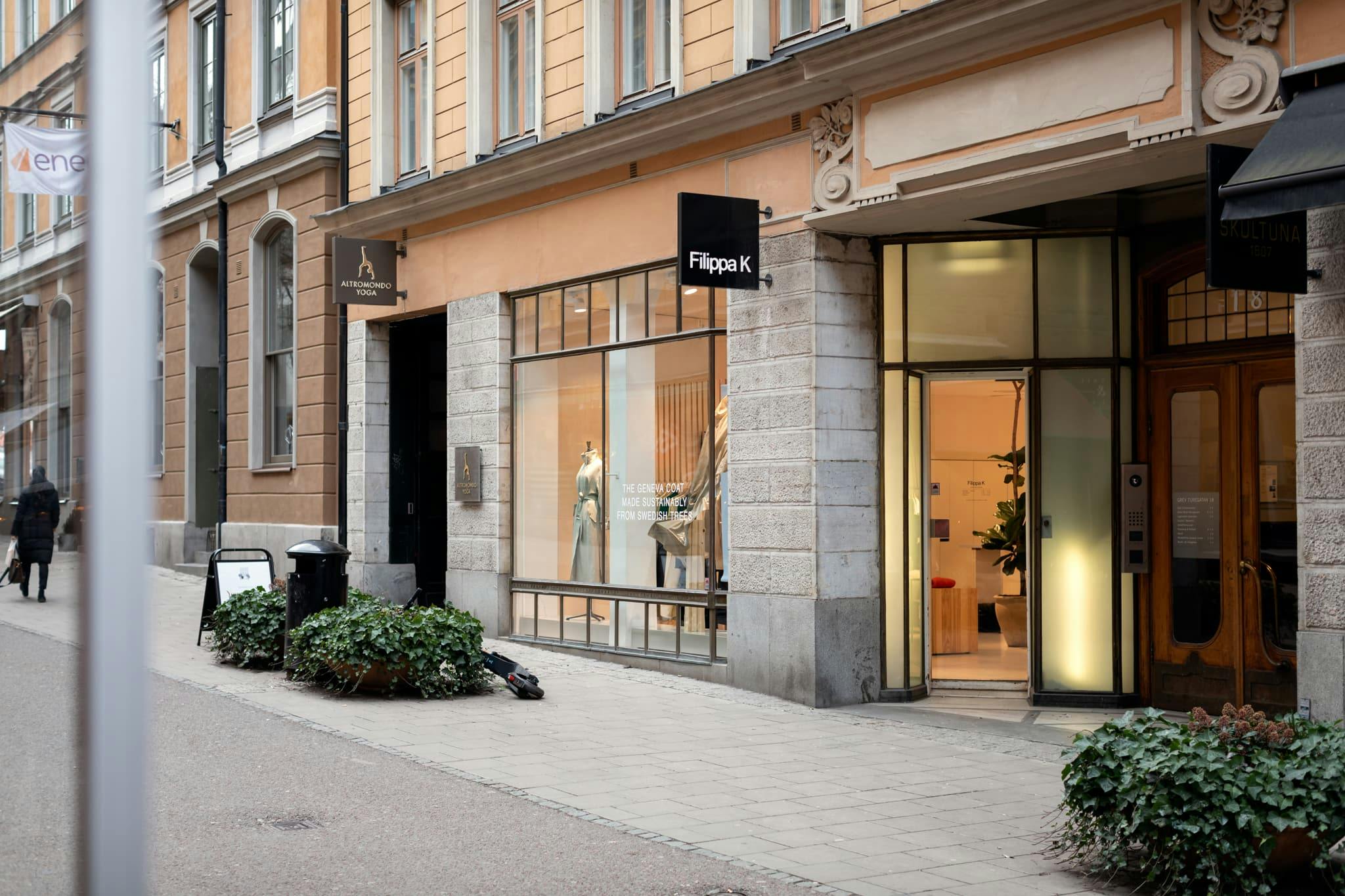 Flexible interior design creates a showroom feel at Filippa