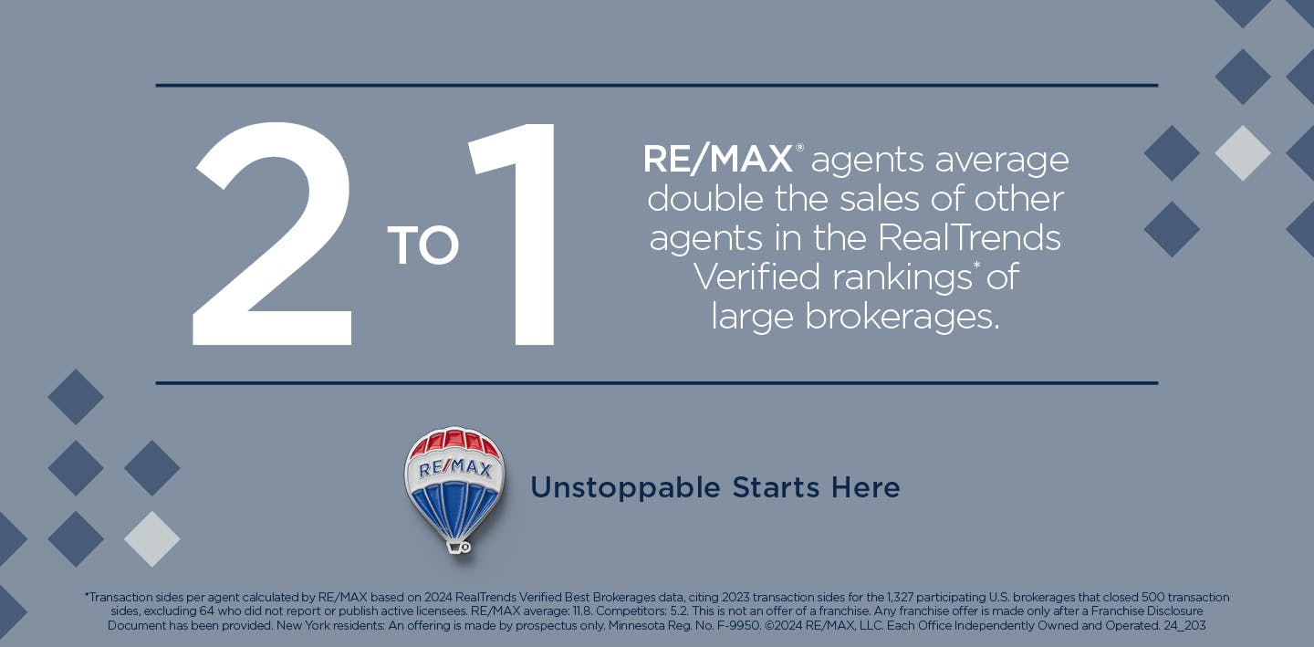 Leading the Industry, RE/MAX Agents Outsell the Competition 2-to-1 | RE ...