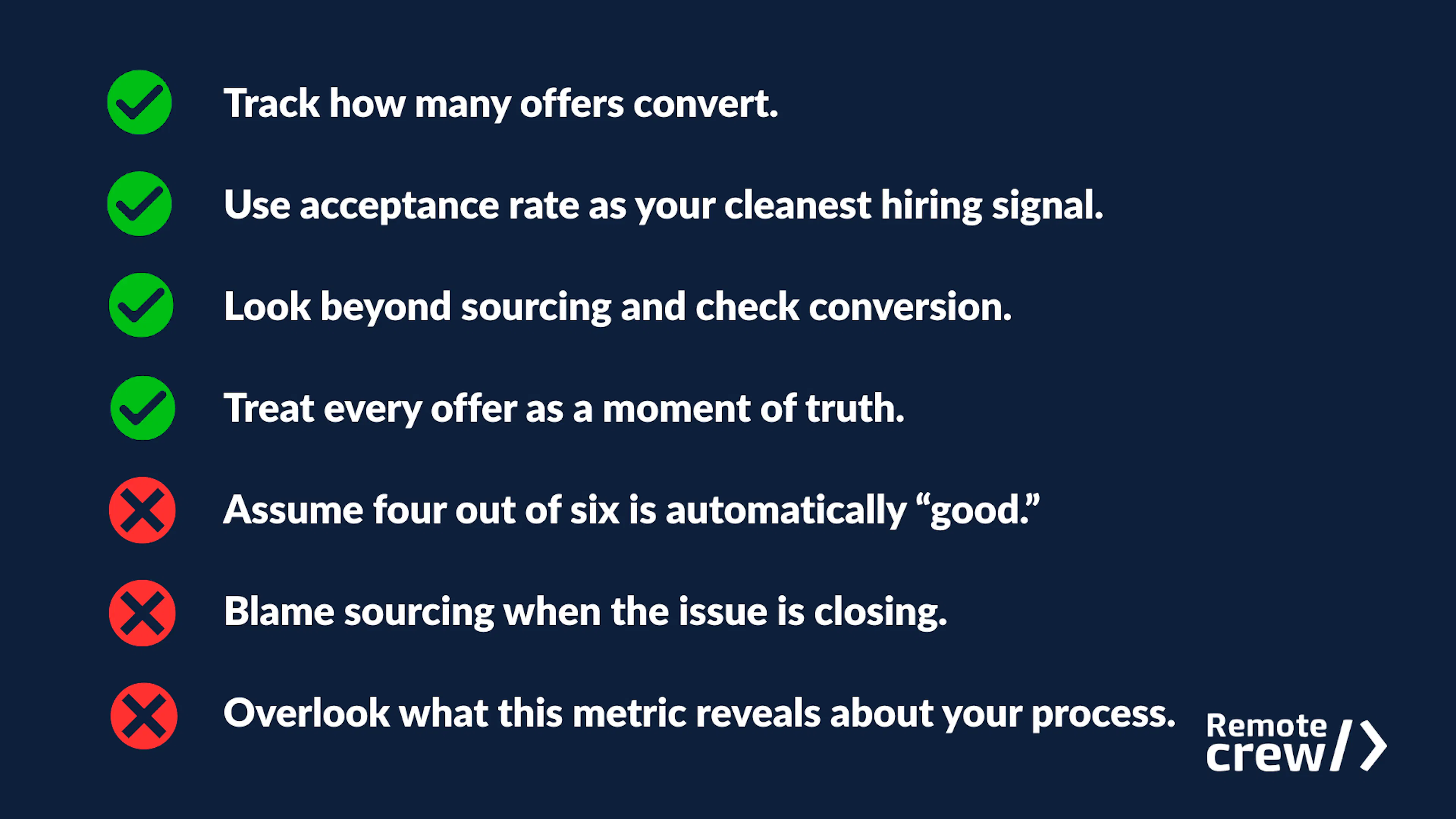 How to Calculate Offer Acceptance Rate