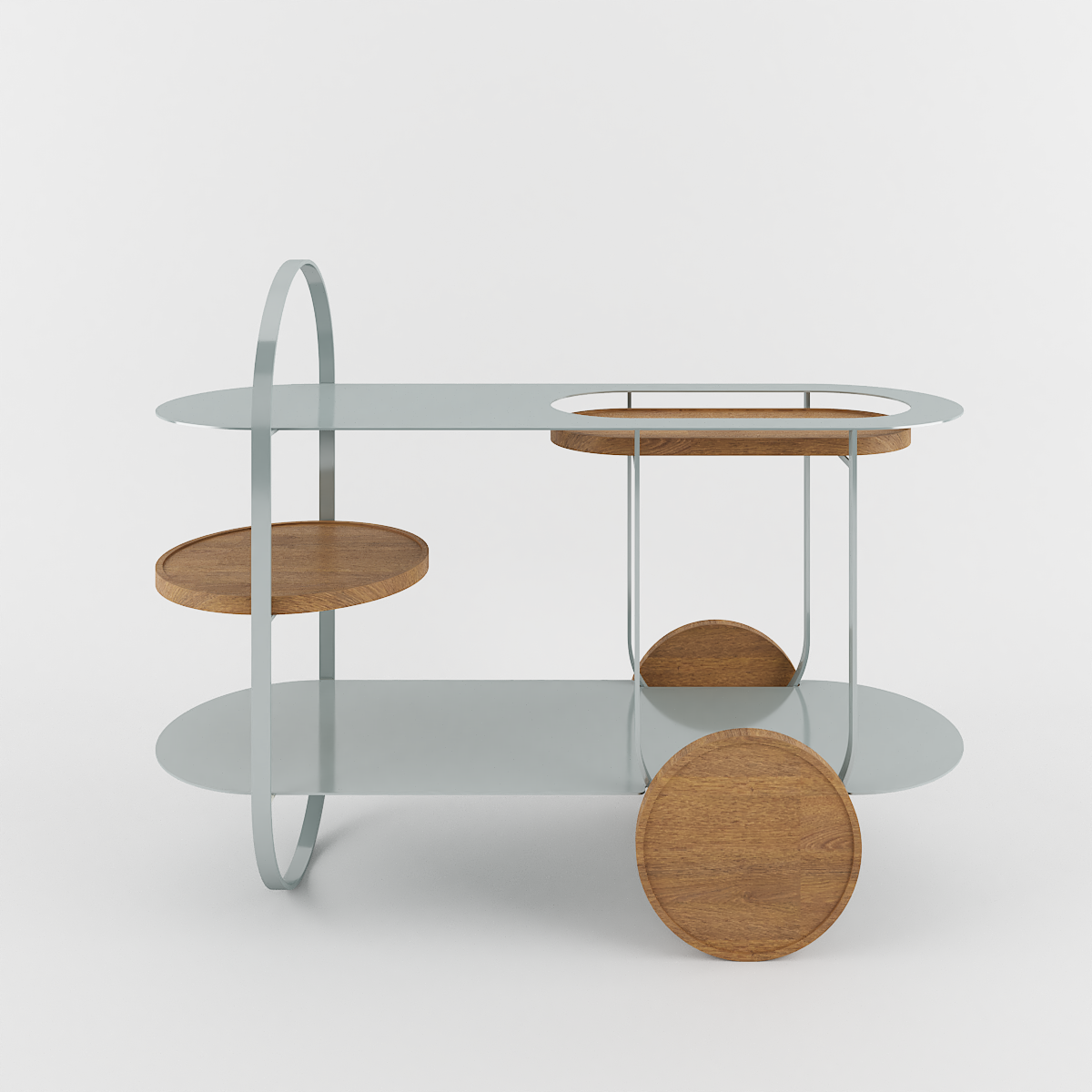 CARRINHO BAR APOLO AZUL | RENDERIZE.