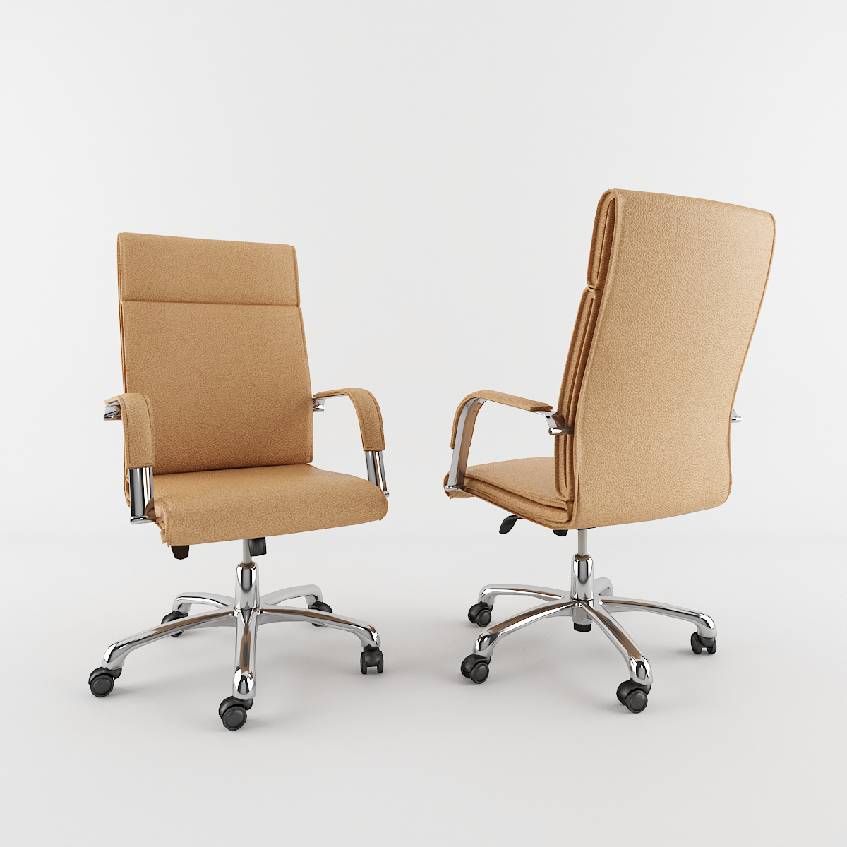 CADEIRA BOSS CARAMELO | RENDERIZE.