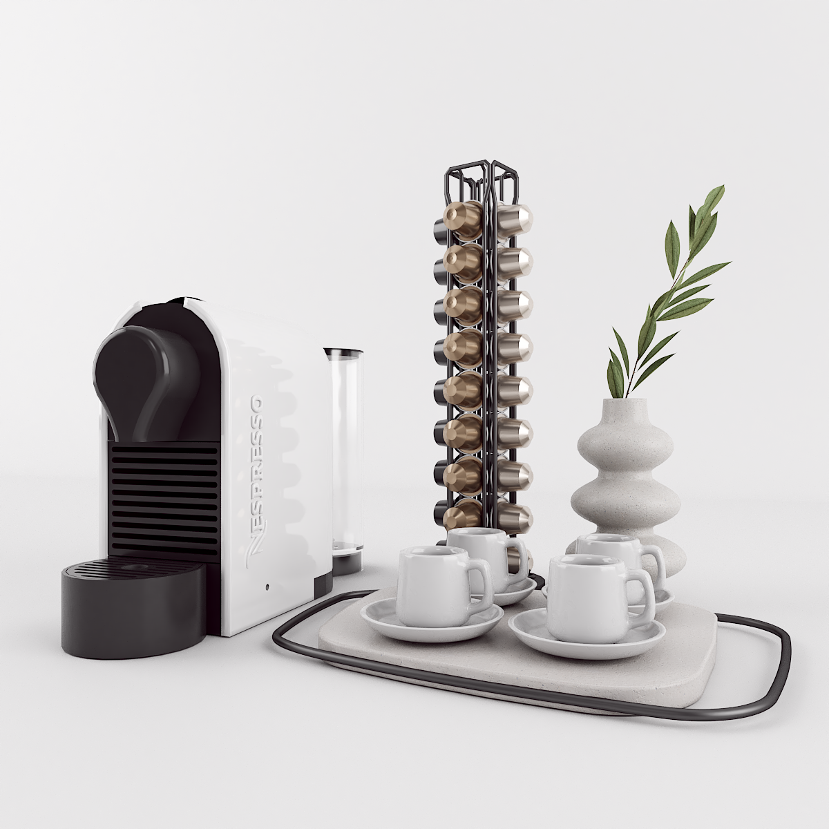 BANDEJA DE CAFÉ 01 | RENDERIZE.