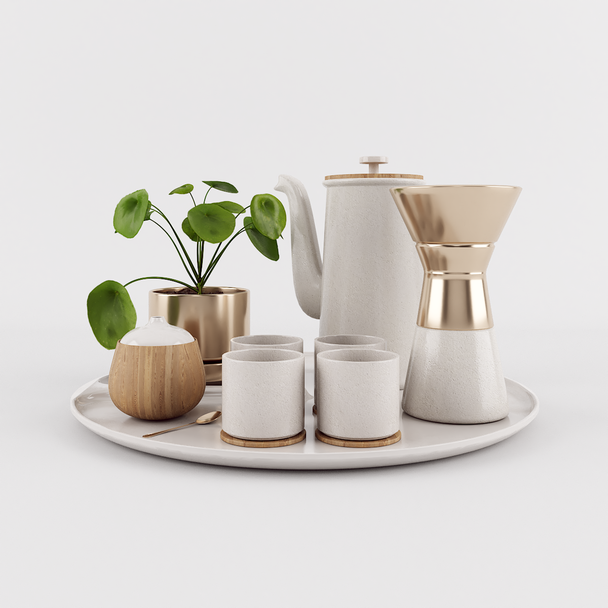 BANDEJA DE CAFÉ 21 | RENDERIZE.