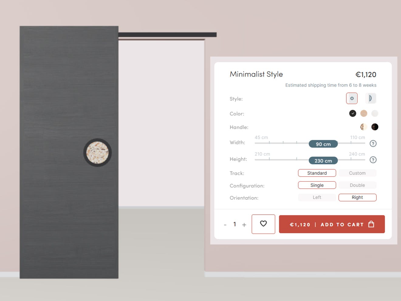 Sliding door configurator | RENO doors