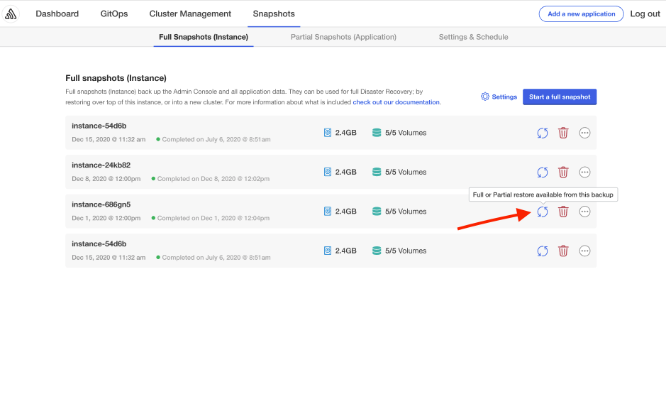KOTS Snapshots - Disaster Recovery 101 - Replicated