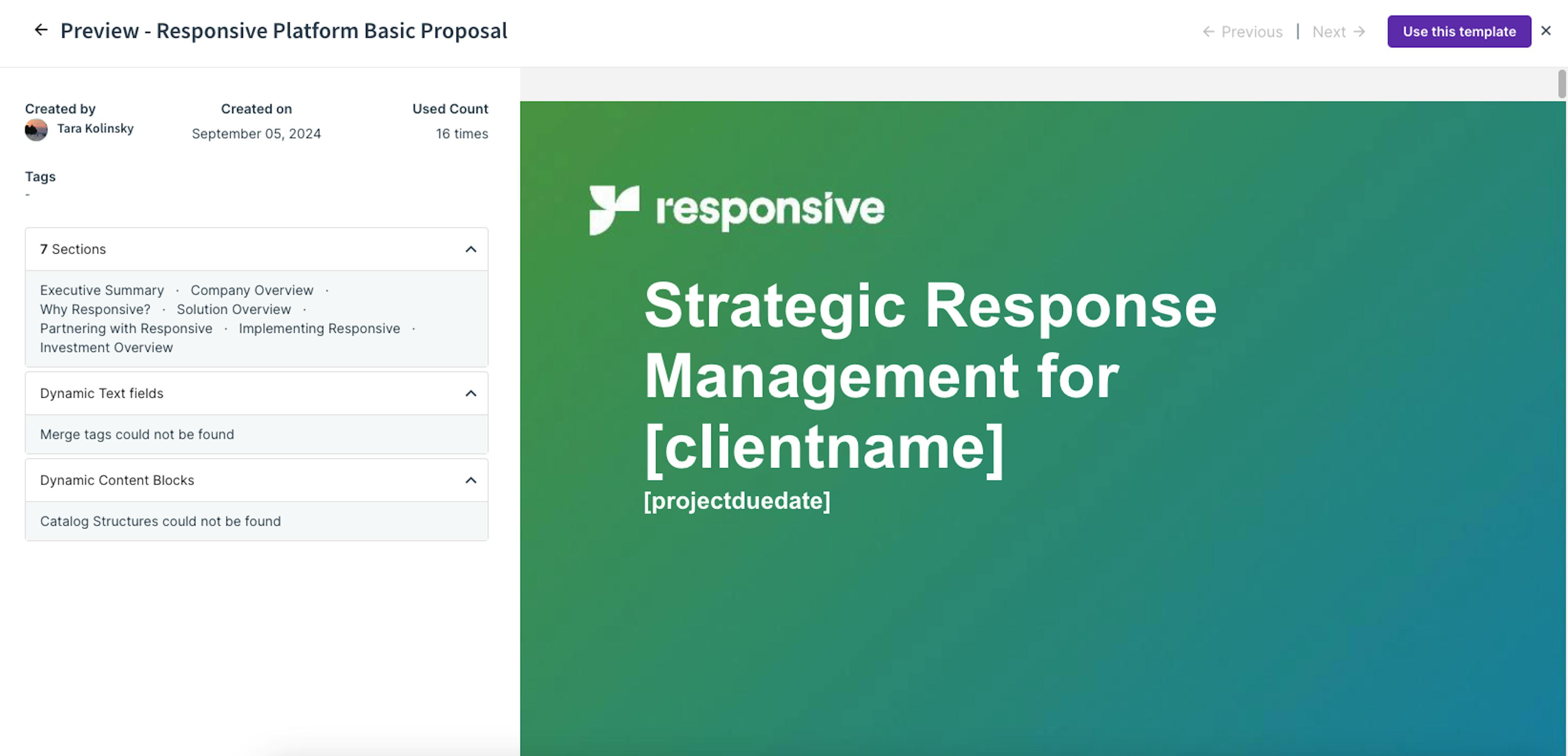 Business Proposal Templates: What Works? | Responsive