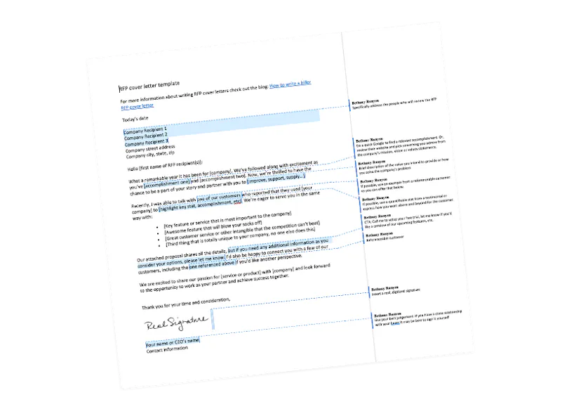 6 Tips to Write a Killer RFP Cover Letter: Template, Examples, Tips ...