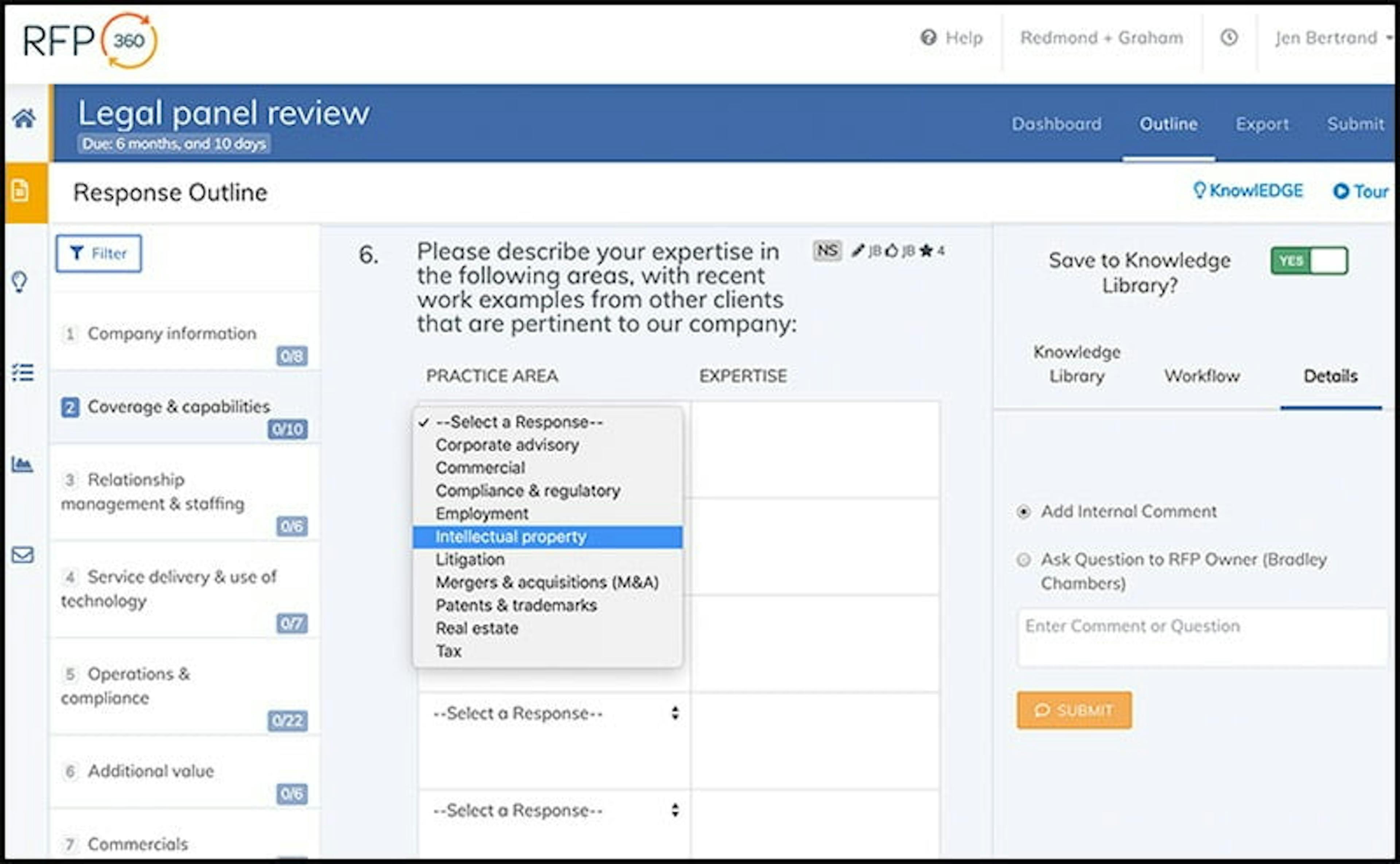 RFP Software Solutions for Law Firms | Responsive