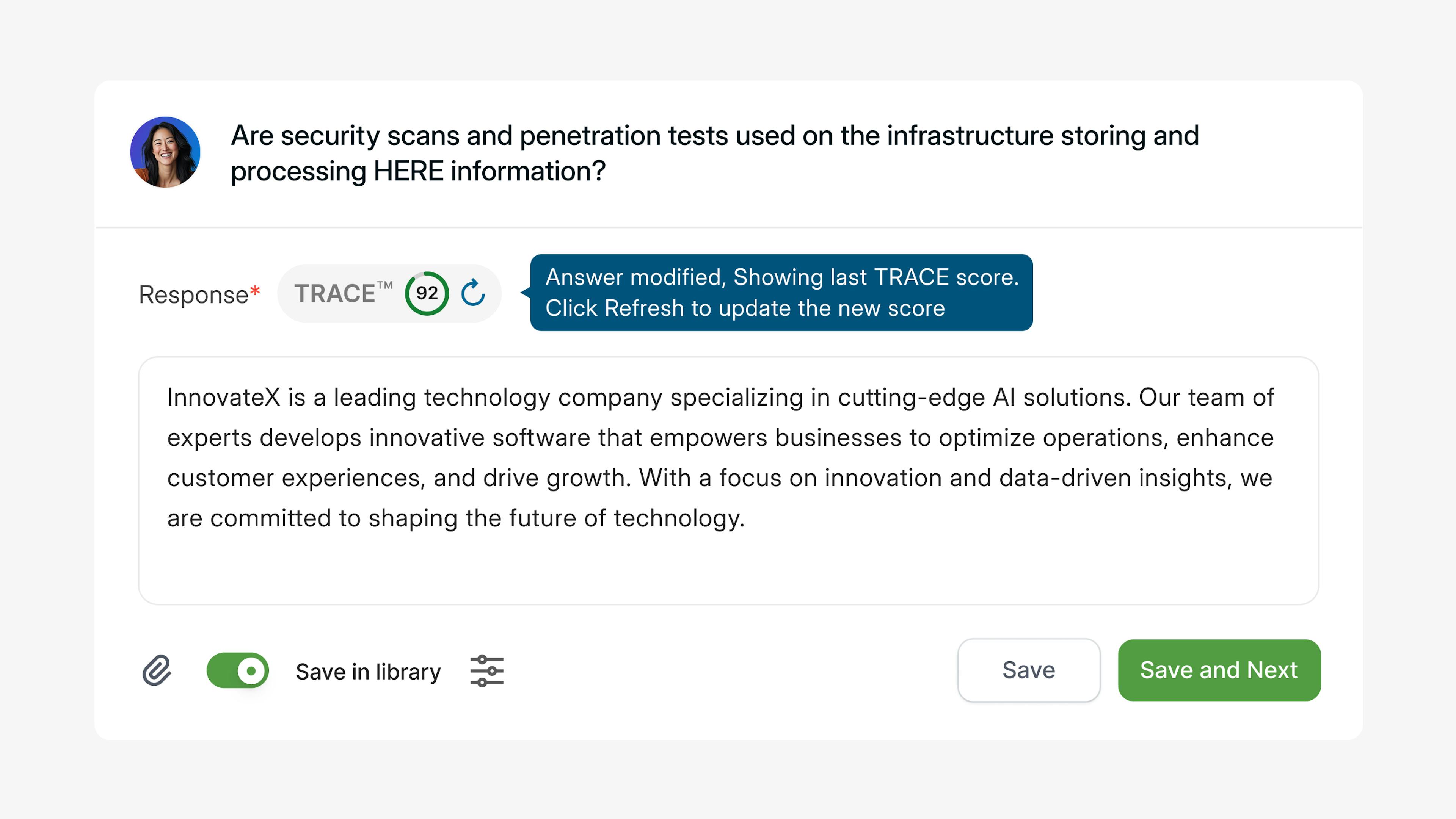 Introducing TRACE Score™: A new standard for trust in AI | Responsive