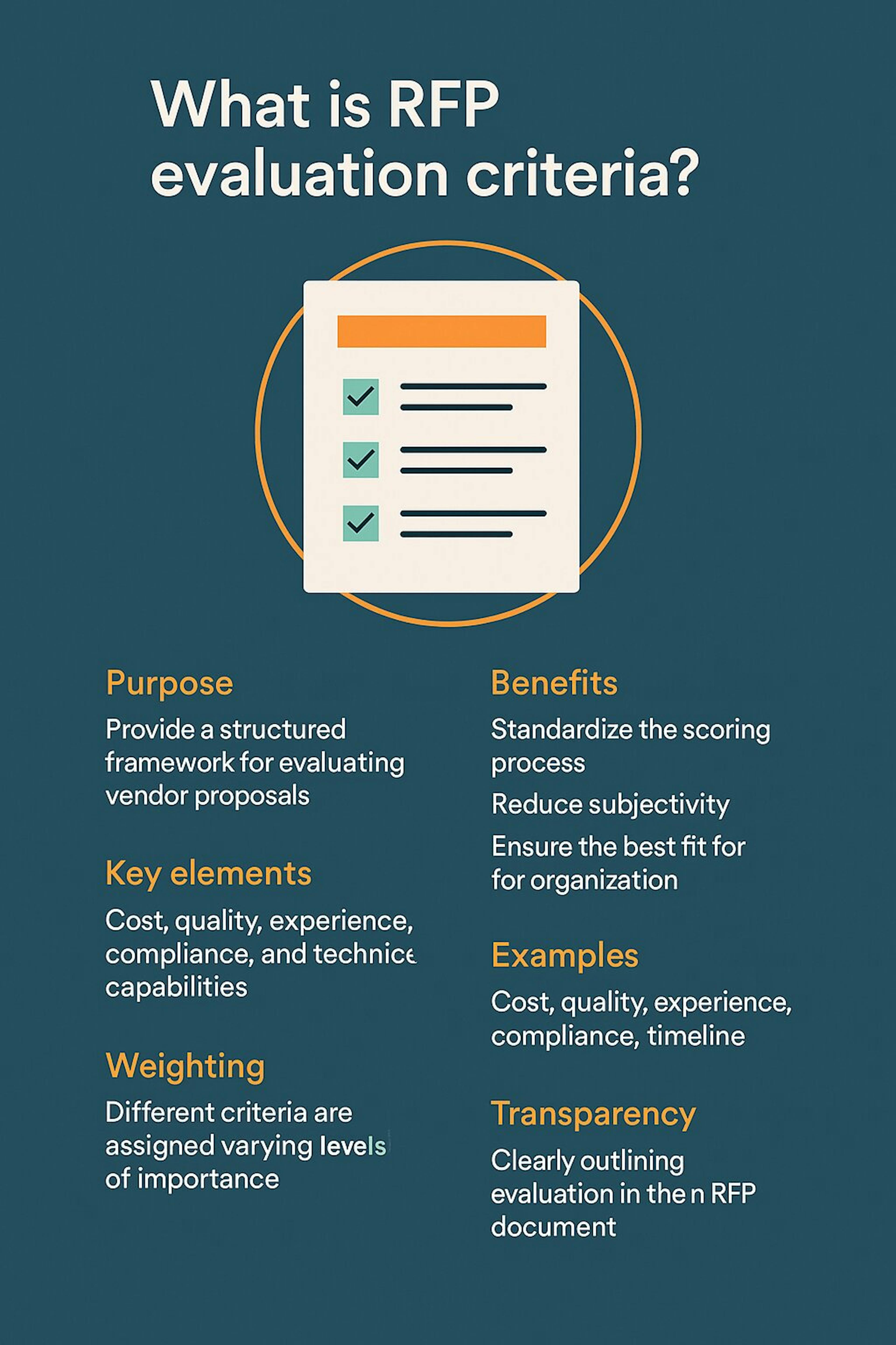 A Guide to RFP Evaluation Criteria: Basics, Tips, an... - Responsive