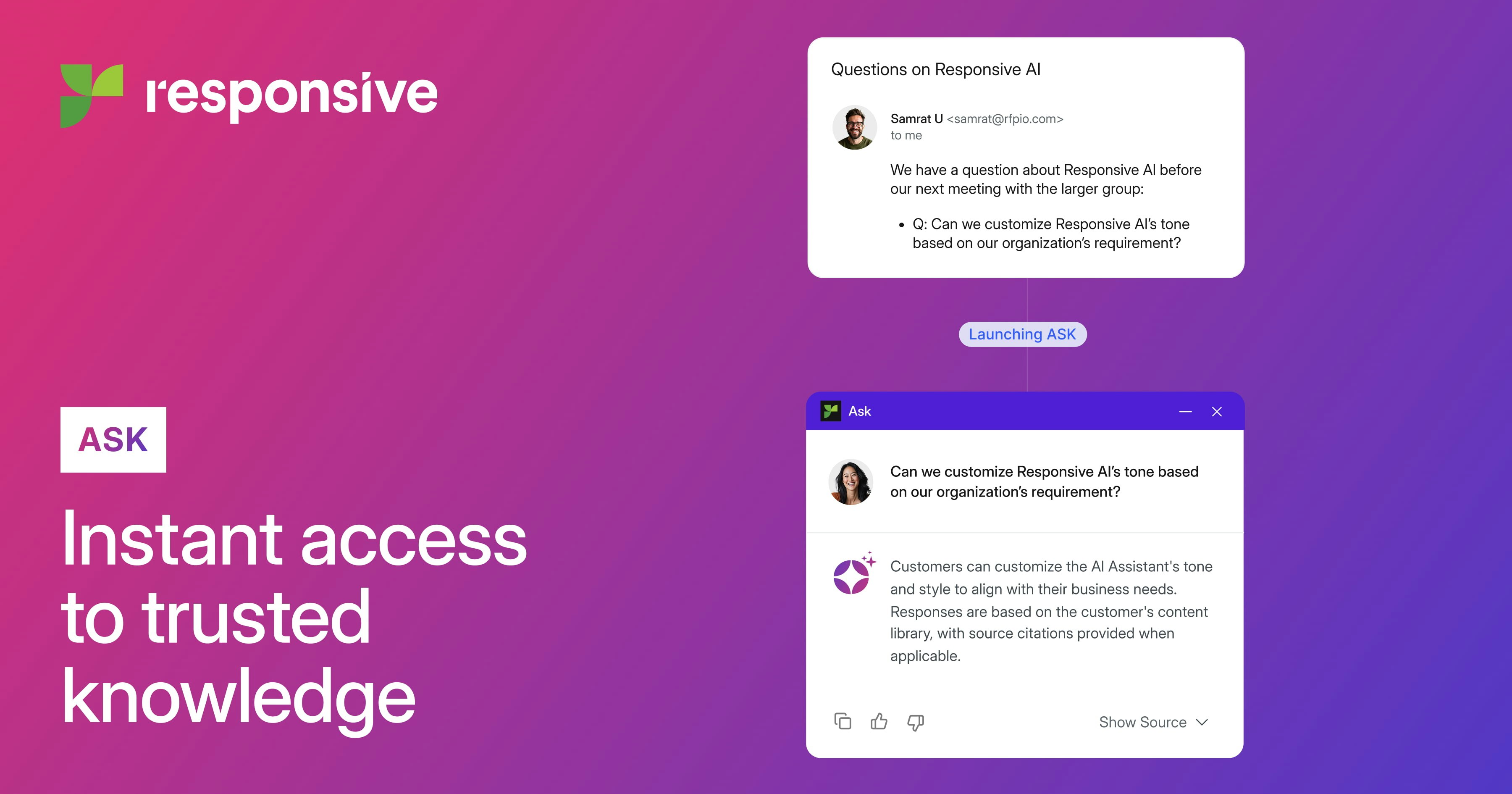 Ask | Empower Field Teams with AI-Driven Responses | Responsive