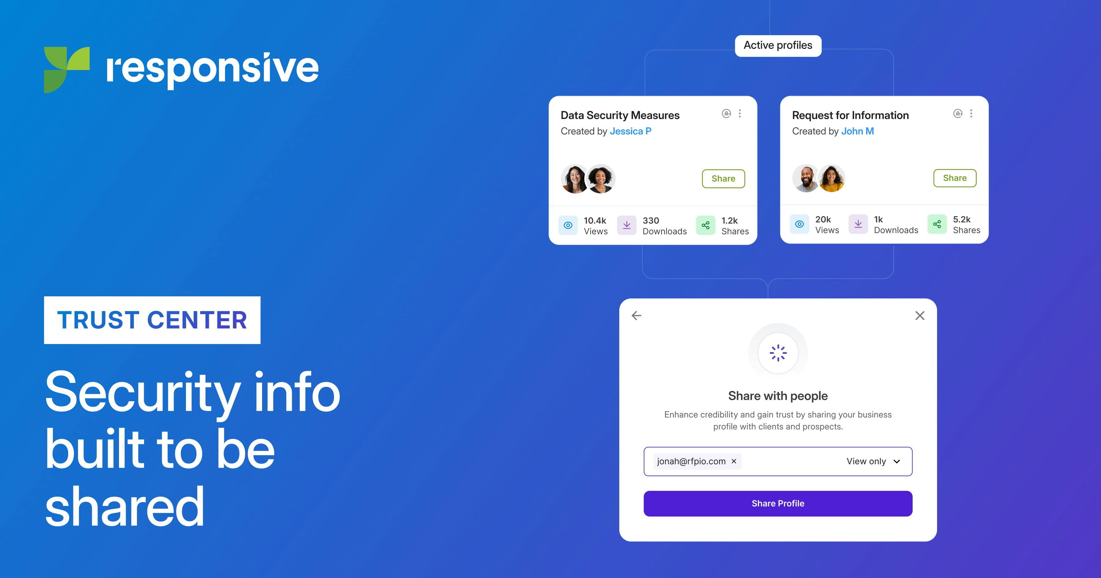 Trust Center | Prove Security and Compliance Faster | Responsive