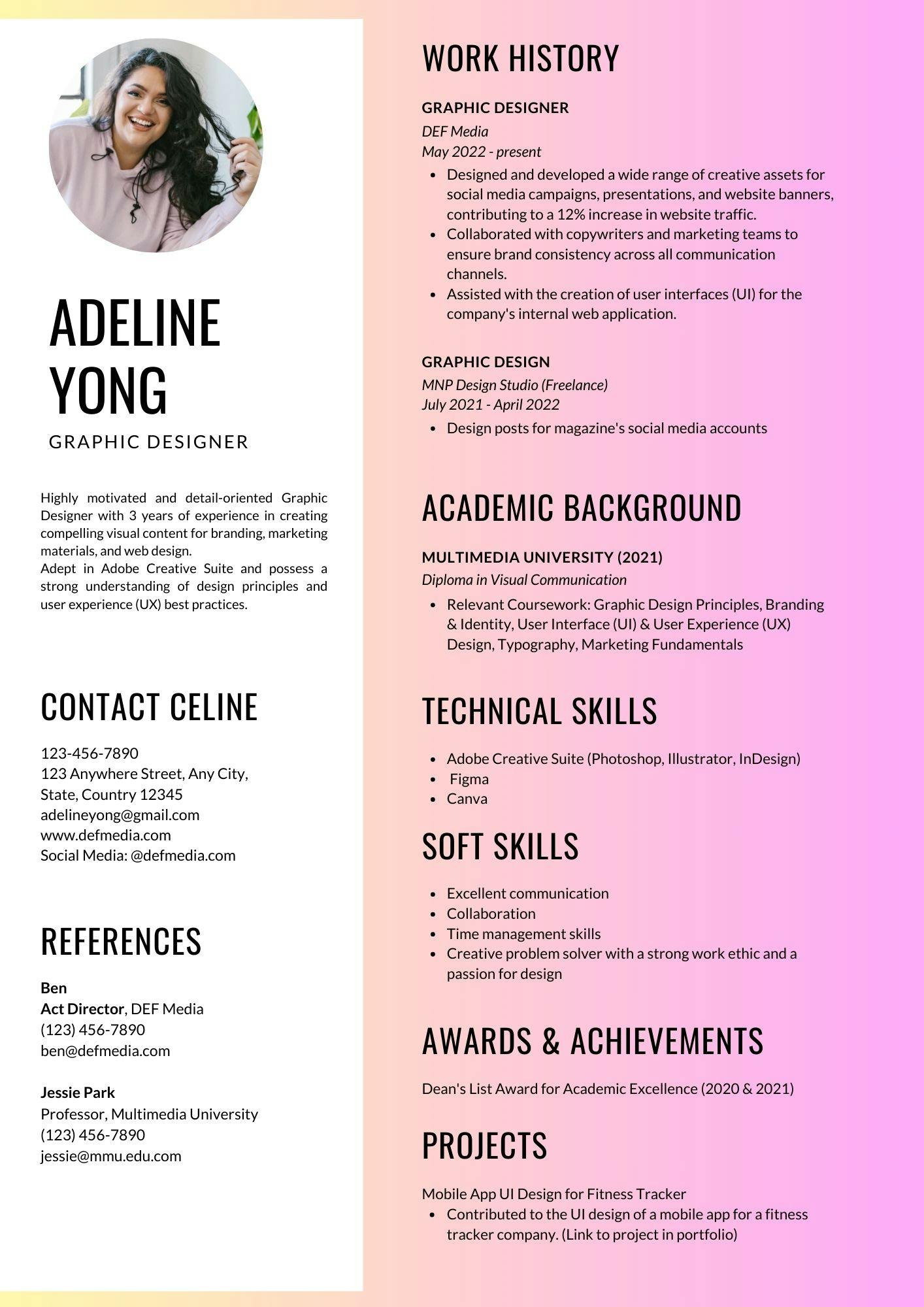 How to Write a Graphic Designer Resume? (Example & Sample)