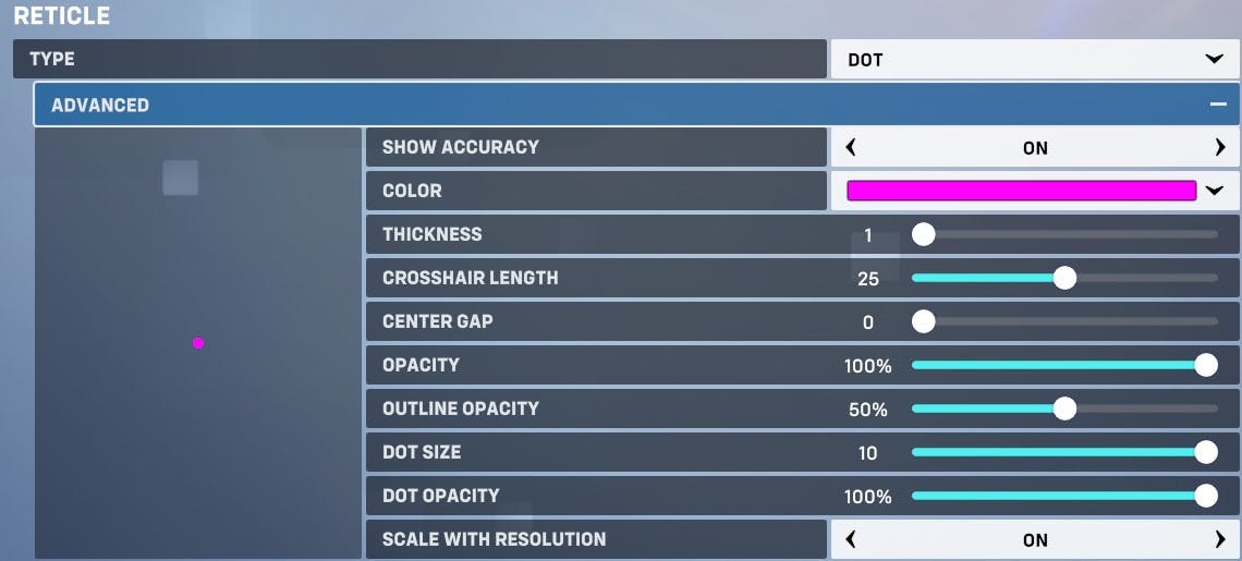 Small Crosshairs