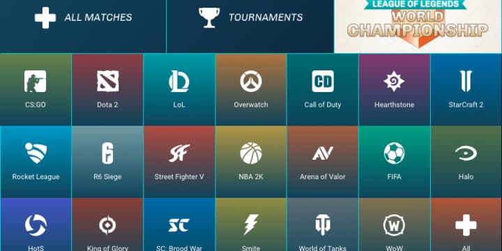 Rivalry now offers ALL THE ESPORTS* and ALL THE TOURNAMENTS*