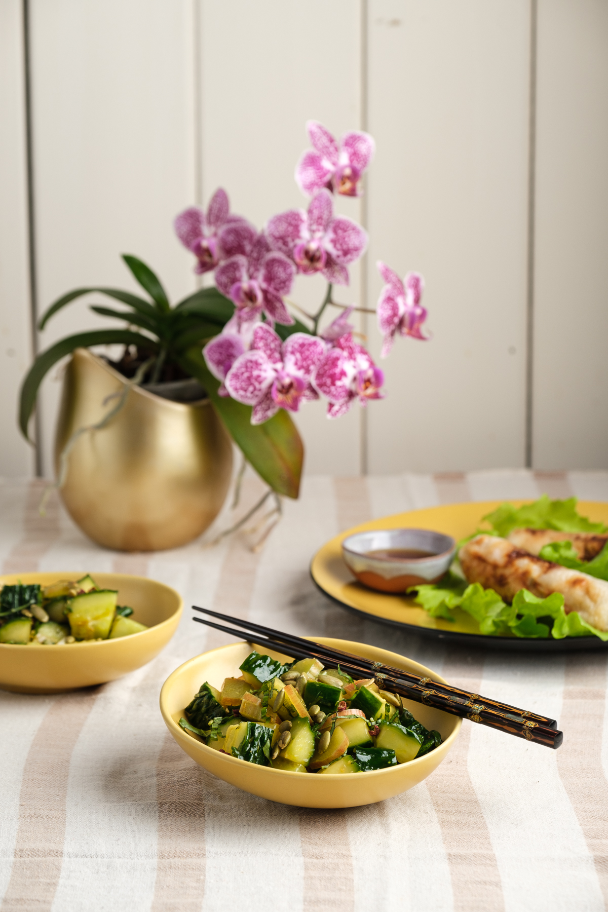 Salade de Suyo et Rhubarbe à l’Asiatique | Recettes Le Rizen - Le Rizen