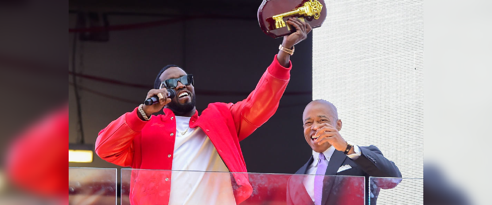 Diddy Receives Key to NYC During A Ceremony In Times Square