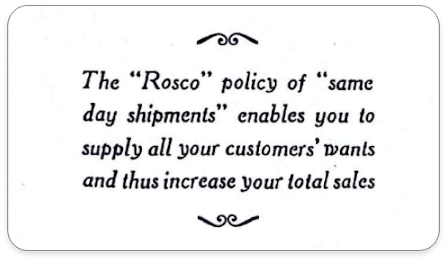 Rosco's History