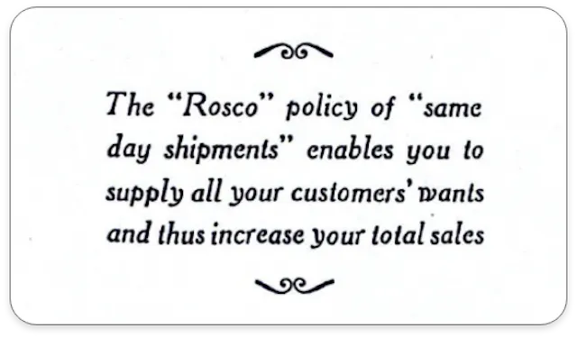 Rosco's History