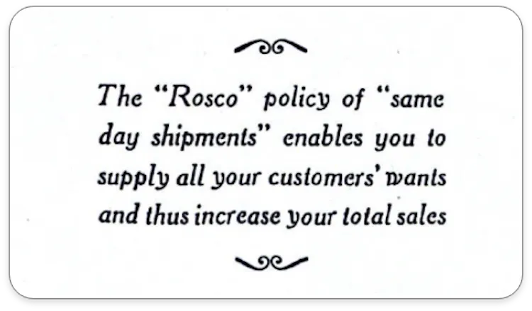 Rosco's History