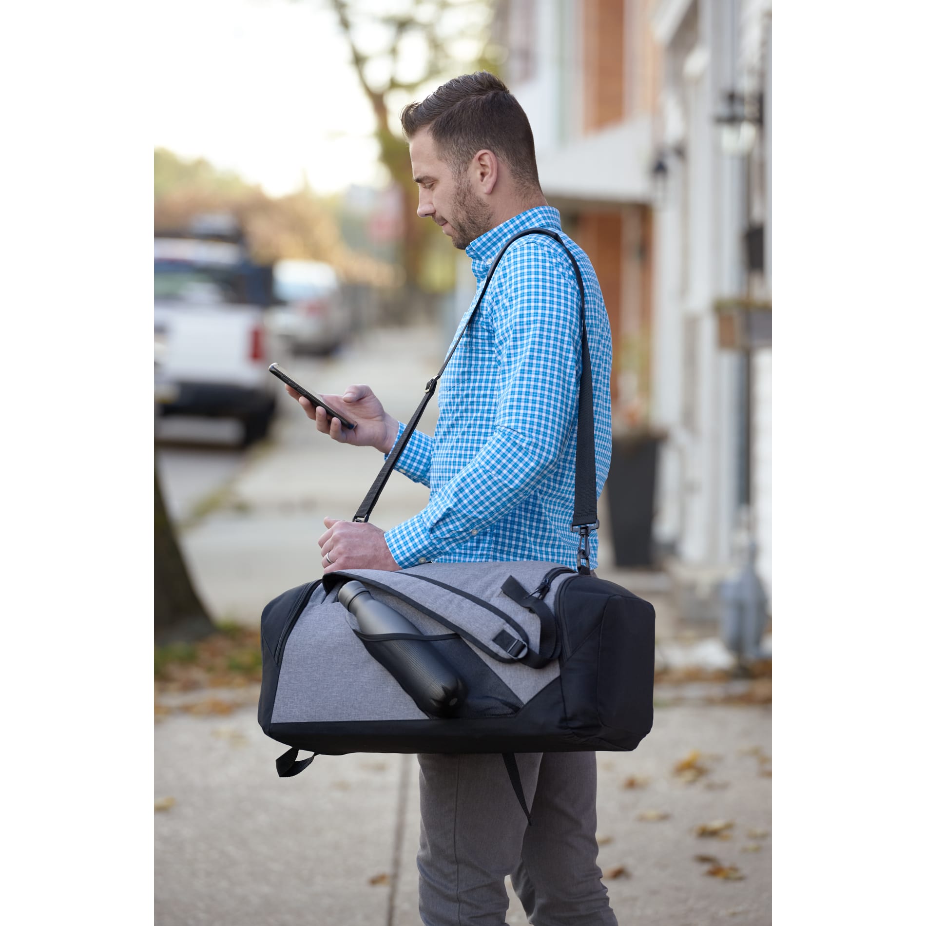 Custom Sebring Convertible Graphite Duffel | Design Online