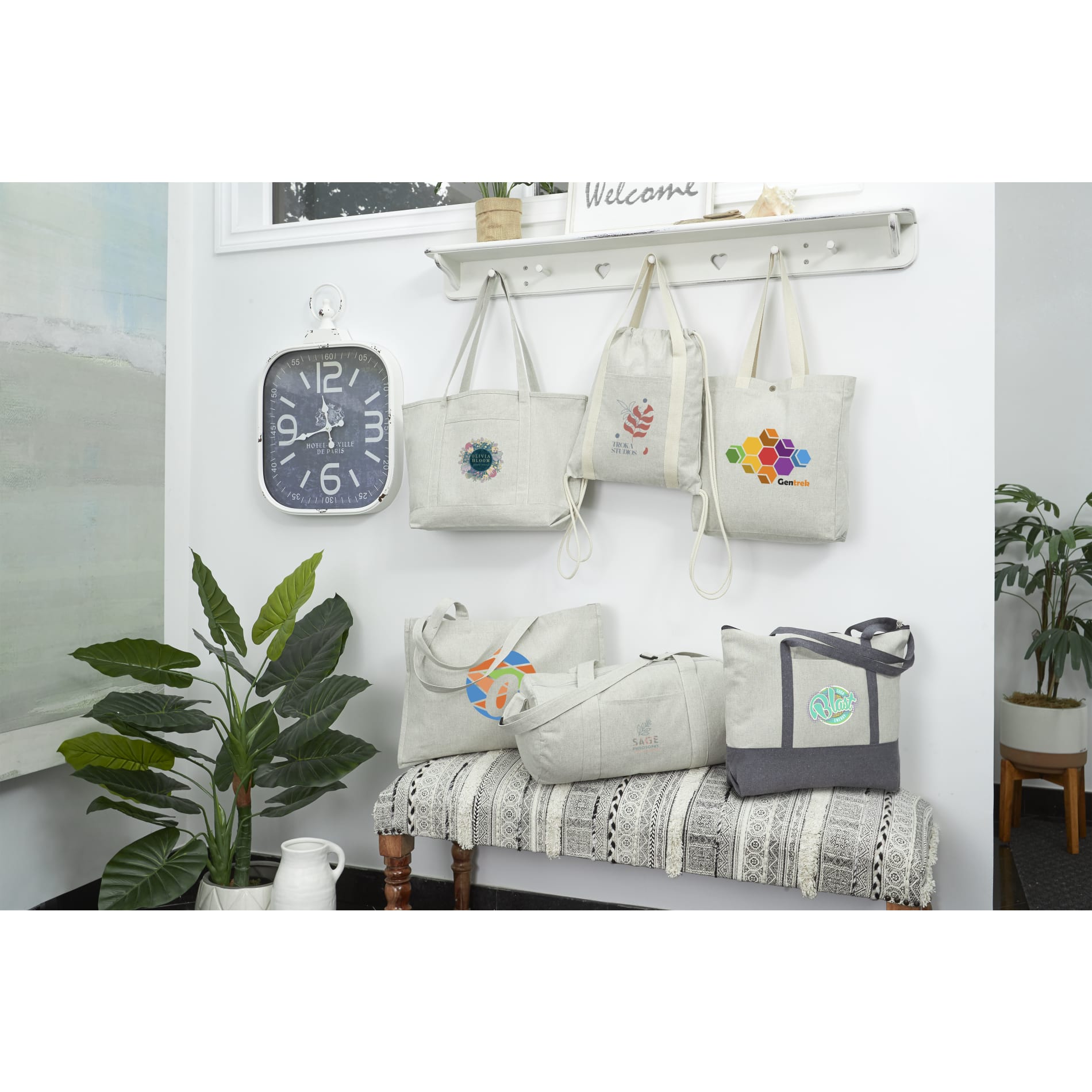 Custom Repose 10oz Recycled Cotton Barrel Duffel | Design Online