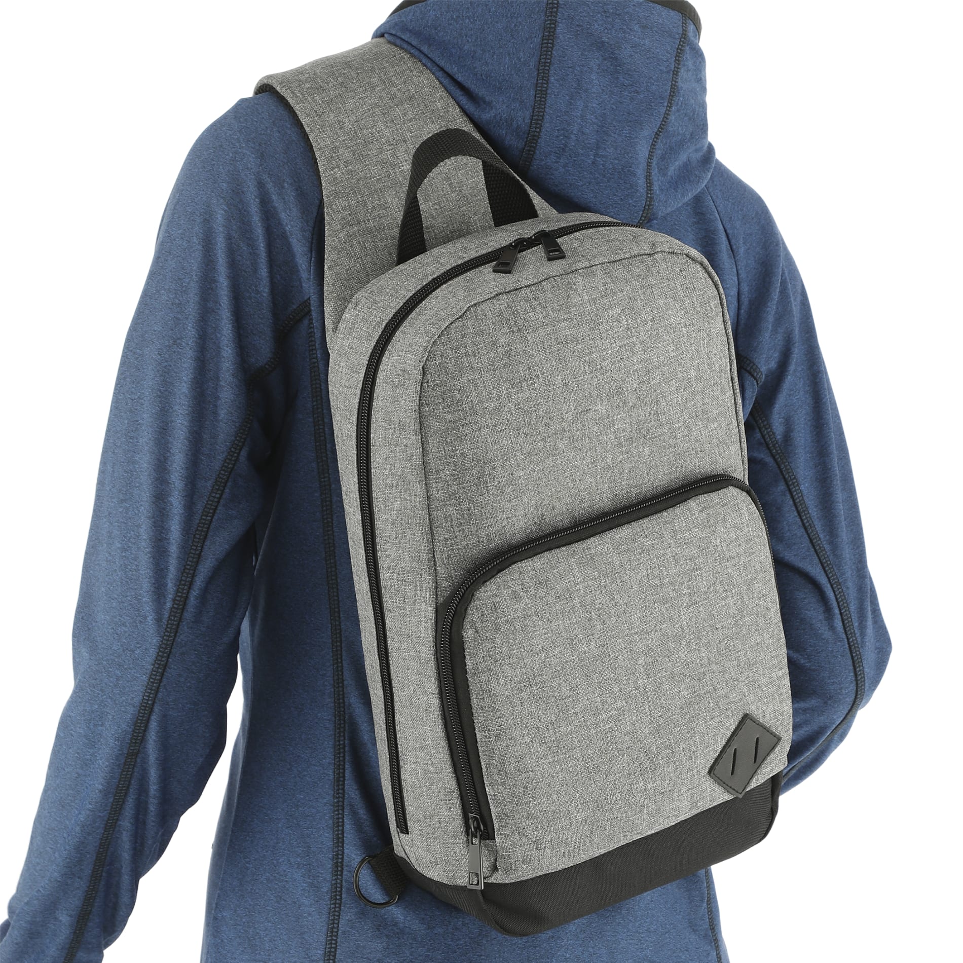 Custom Graphite Deluxe Recycled Sling Backpack | Design Online