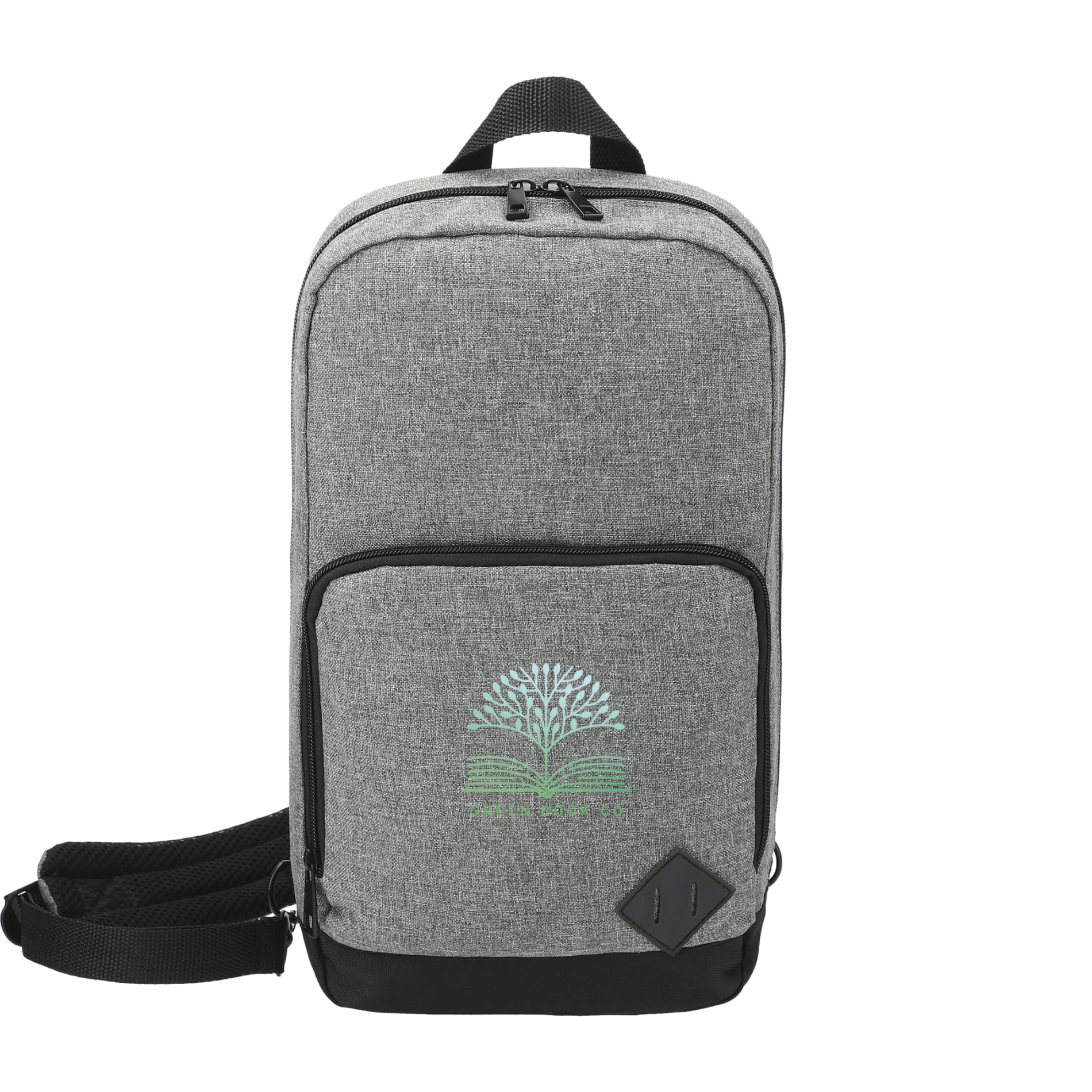 Custom Graphite Deluxe Recycled Sling Backpack | Design Online