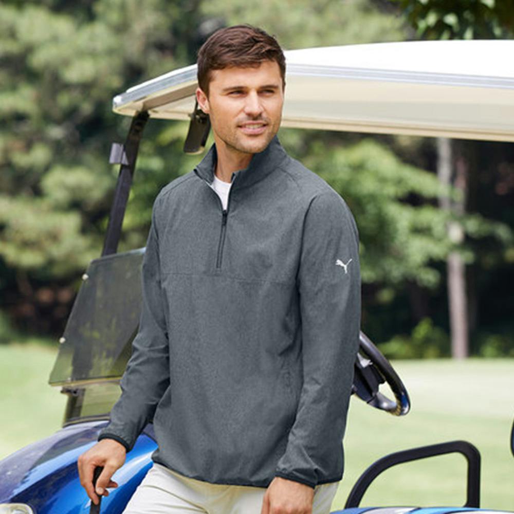Custom Puma Coastal Woven Quarter-Zip | Design Online