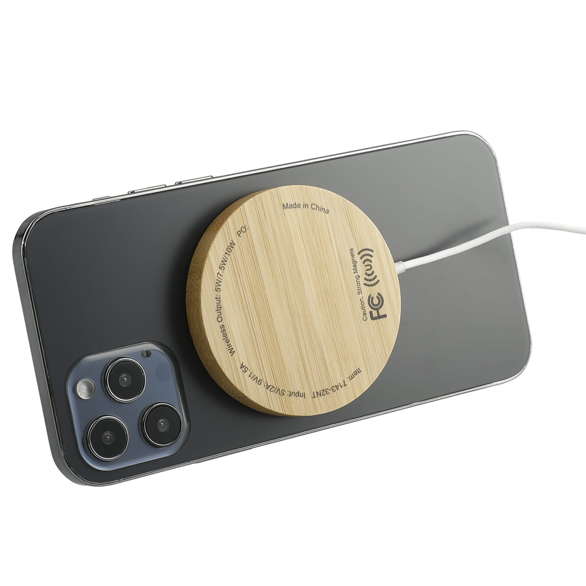 Custom FSC Mix Bamboo MagClick™ Fast Wireless Pad | Design Online