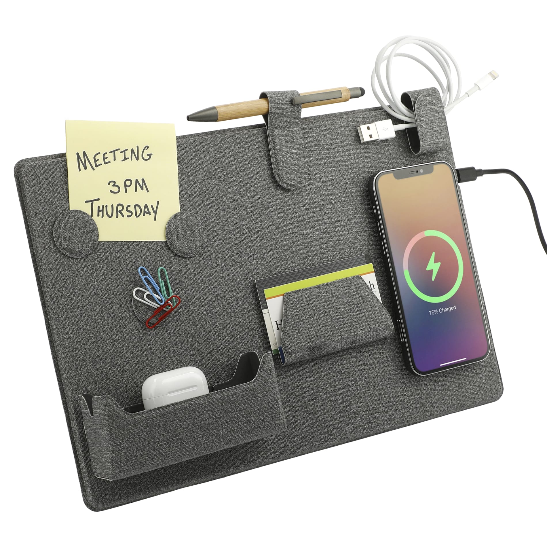 Custom MagClick™ Fast Wireless Charging Desk Organizer | Design Online