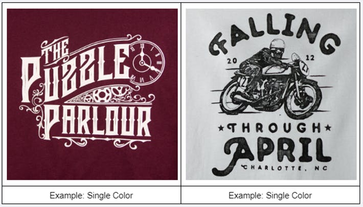 One Color Screen Print Poster