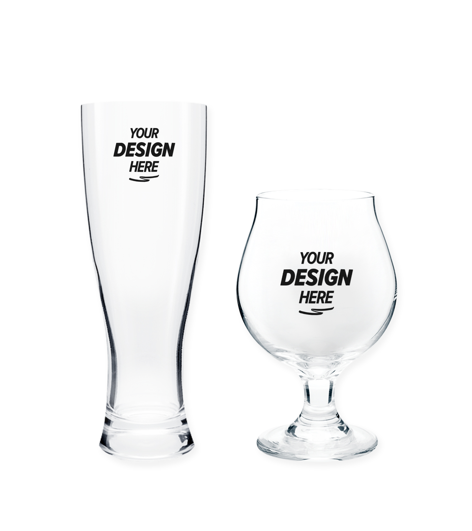 Custom Glassware & Branded Glassware with Logo - Free Shipping