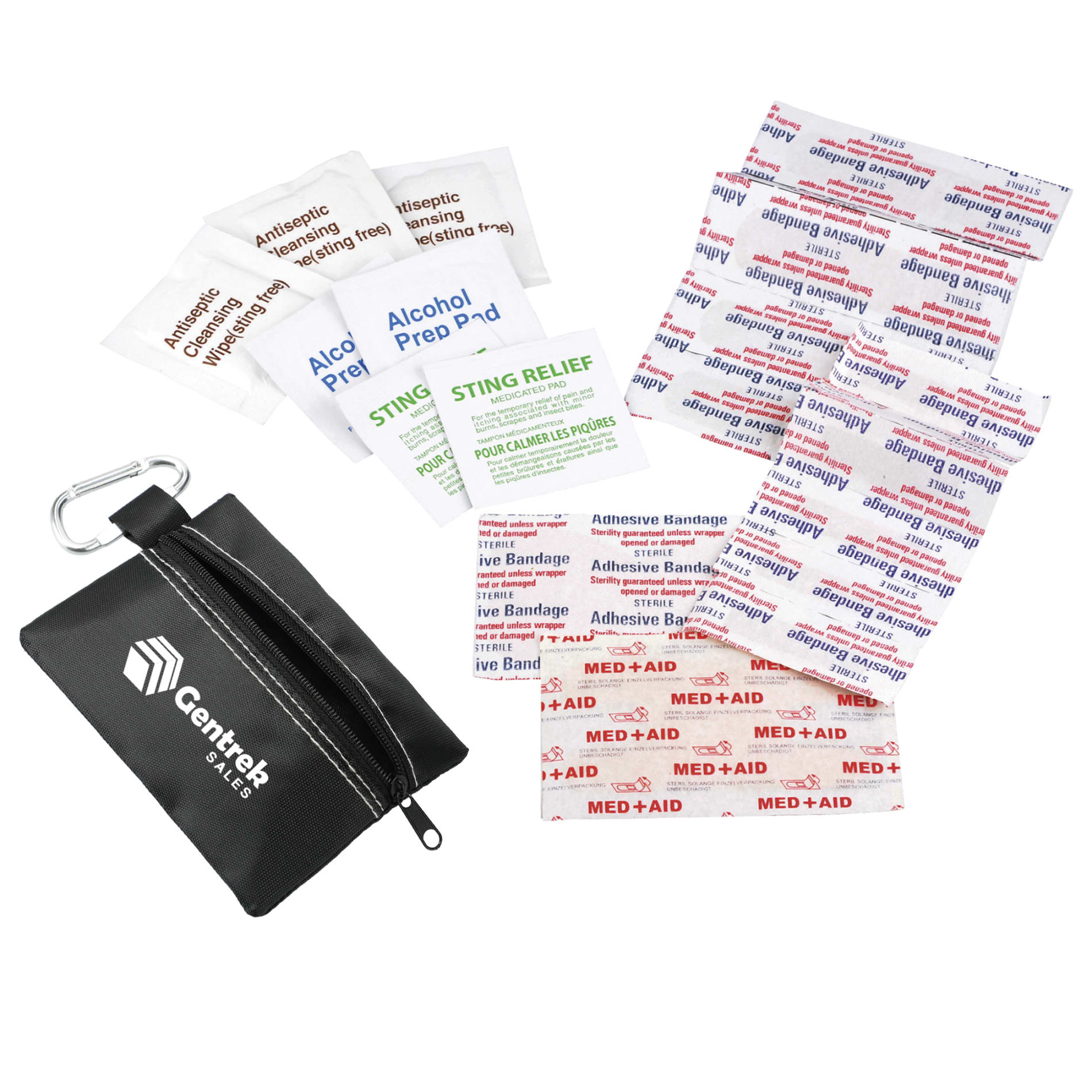 Custom Zippered 20-Piece First Aid Pouch | Design Online