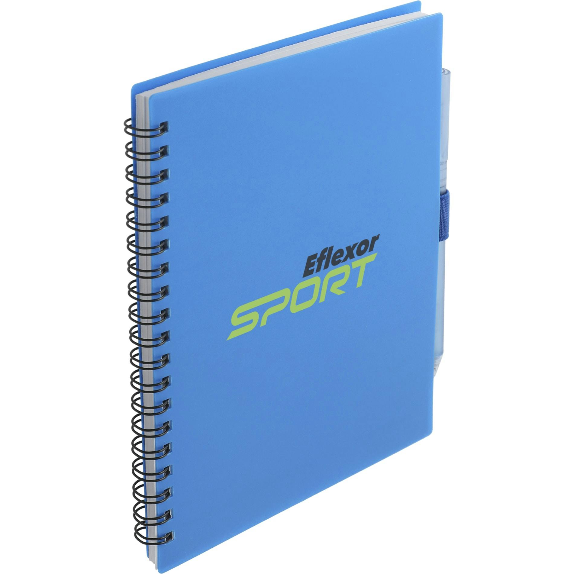 Custom 5.5” x 7” FSC Recycled Spiral Notebook w/ RPET Pe | Design Online Custom 5.5” x 7” FSC Recycled Spiral Notebook w/ RPET Pe | Design Online