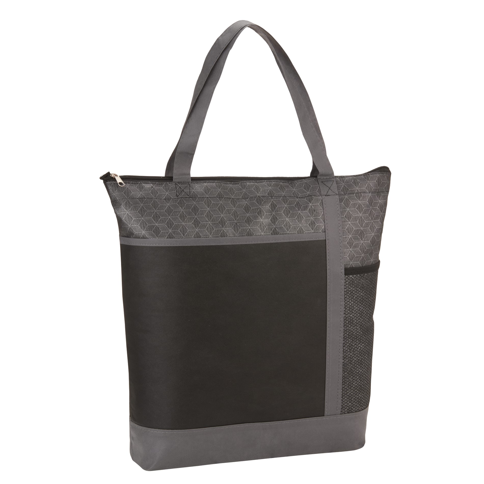 Custom Chrome Non-Woven Zipper Convention Tote | Design Online