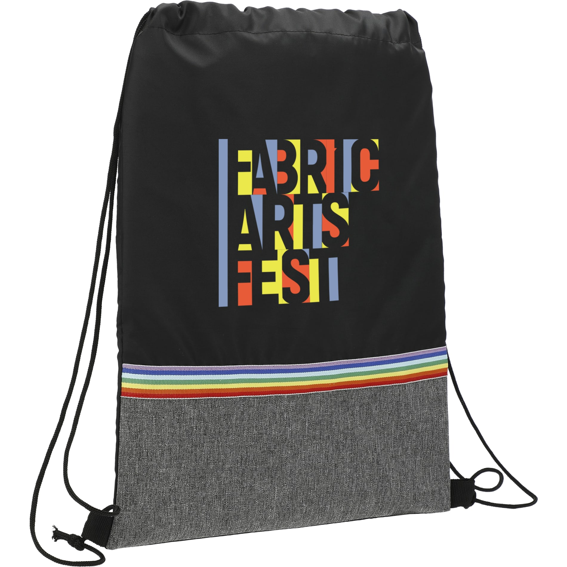 Custom Rainbow RPET Drawstring Bag | Design Online