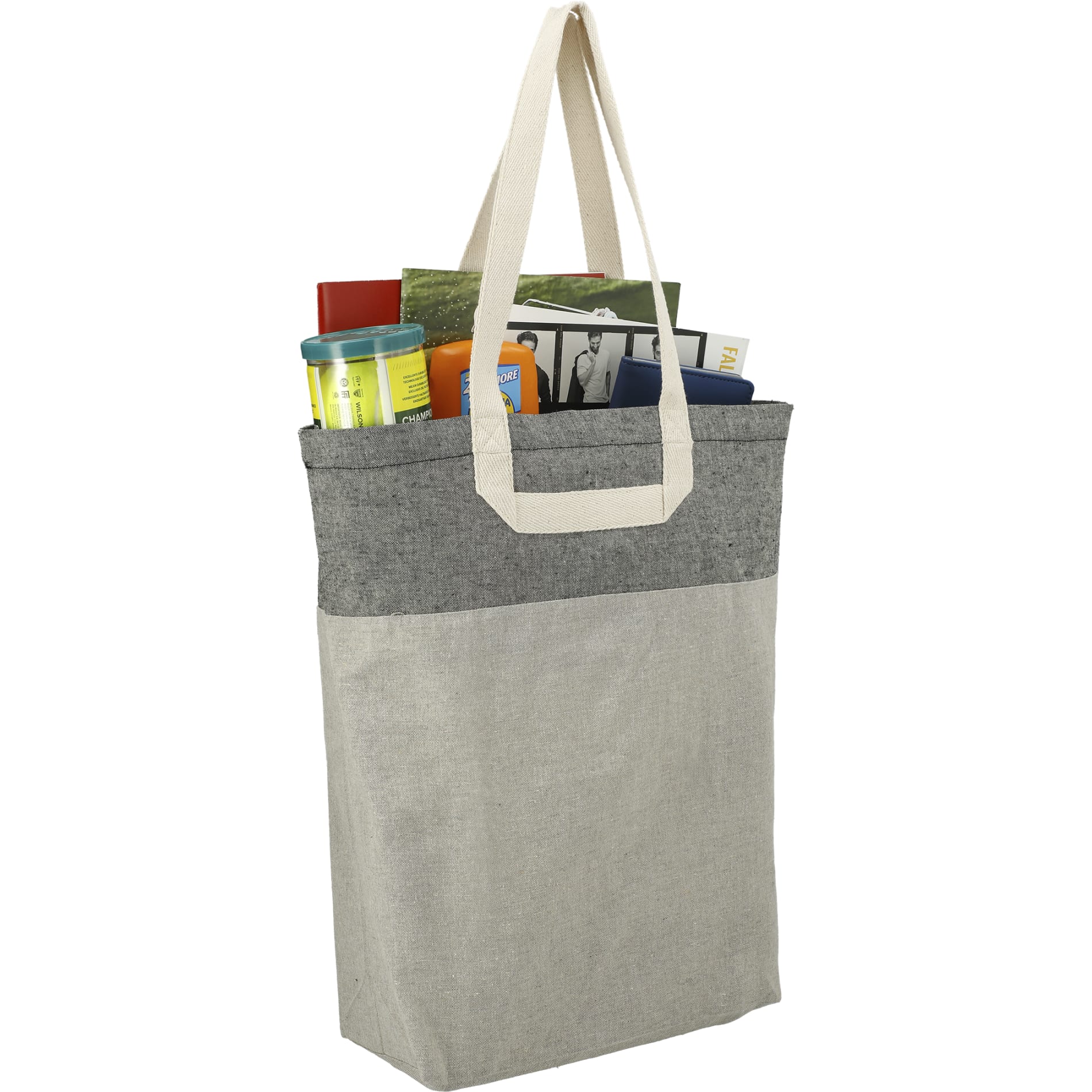 Custom Recycled Cotton U-Handle Book Tote | Design Online