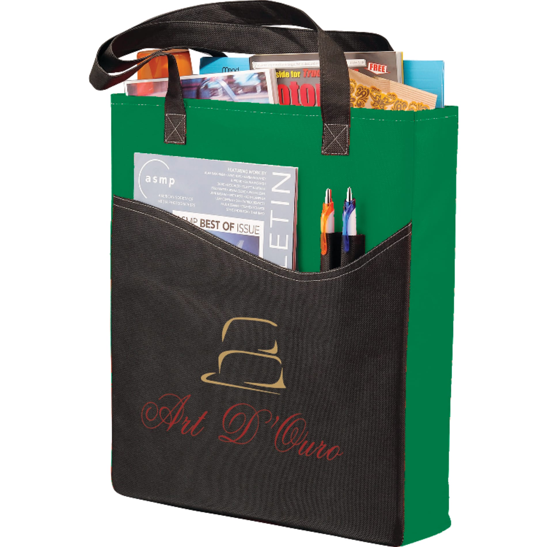 Custom Rivers Pocket Non-Woven Convention Tote | Design Online
