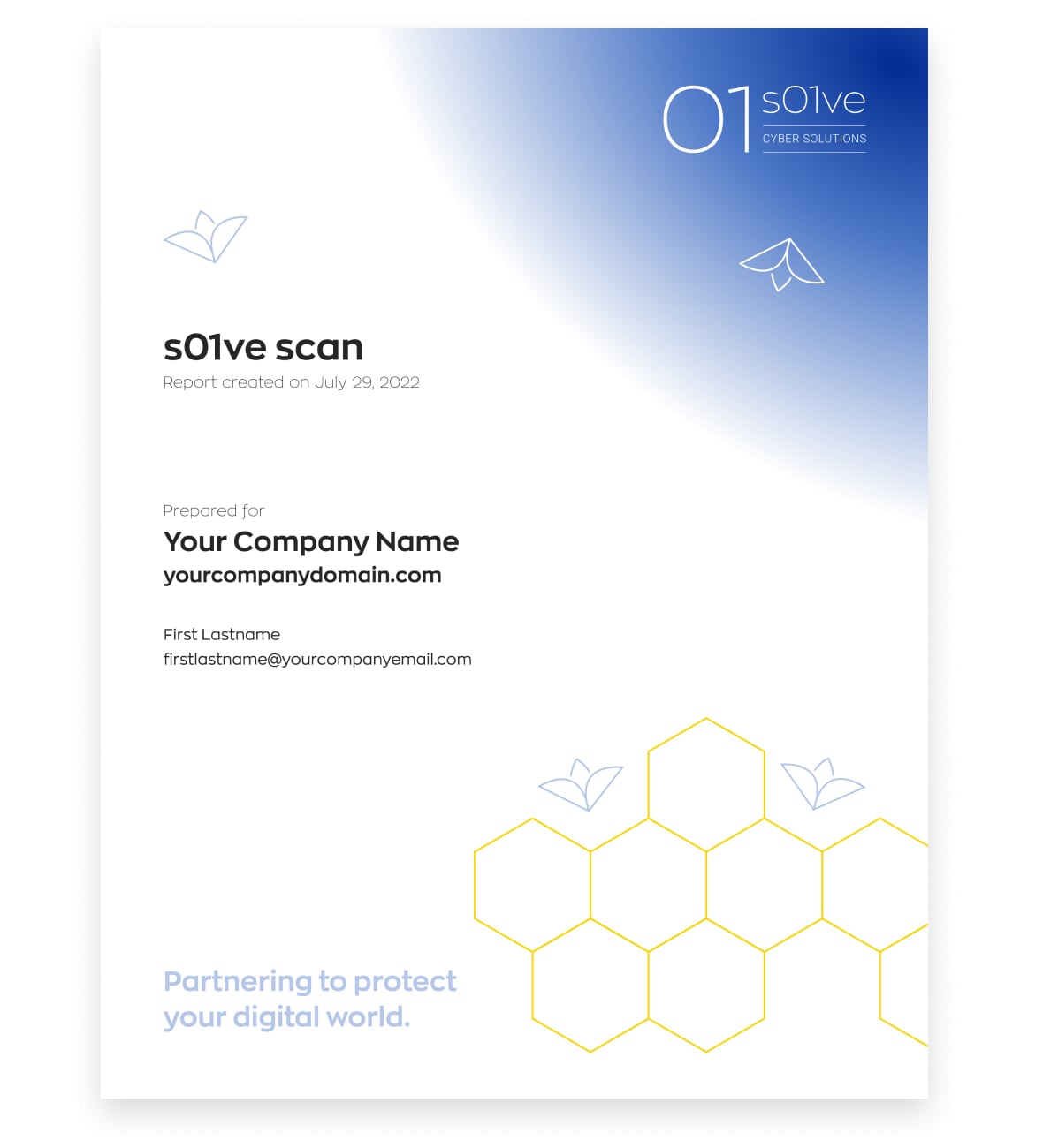 Cybersecurity Risk Assessment Report | s01ve Cyber Solutions