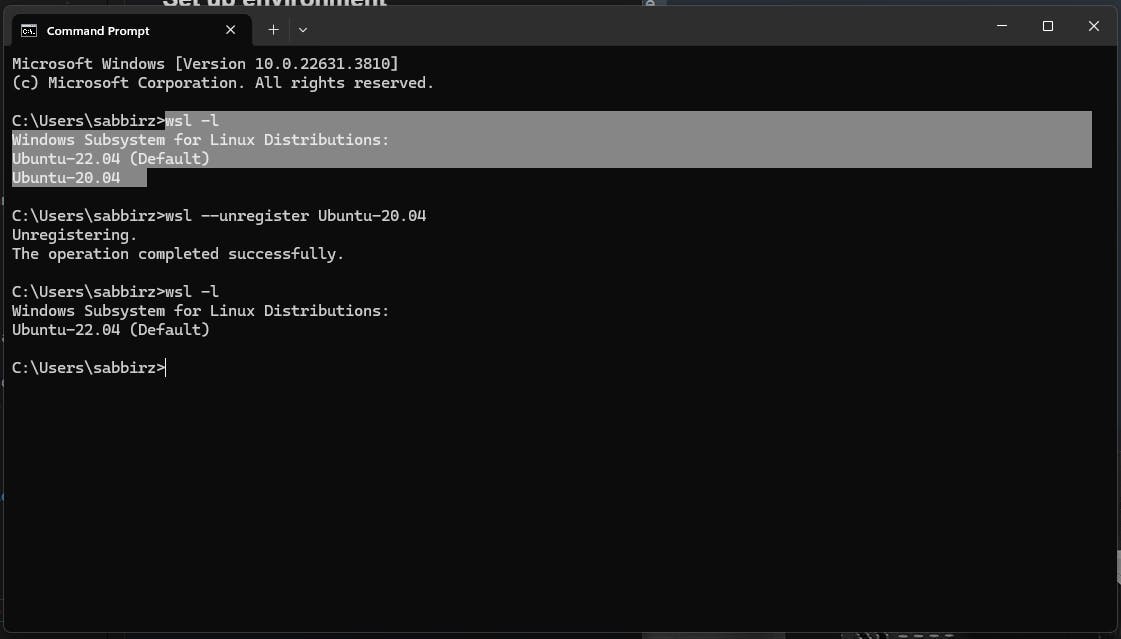 Uninstall Ubuntu WSL correctly from windows| Sabbirz | Blog Uninstall Ubuntu WSL correctly from windows| Sabbirz | Blog