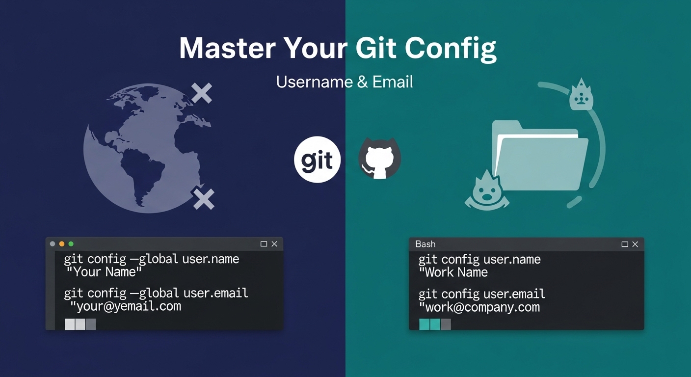 How to Set Git Username & Email Config (Global & Local)| Sabbirz | Blog