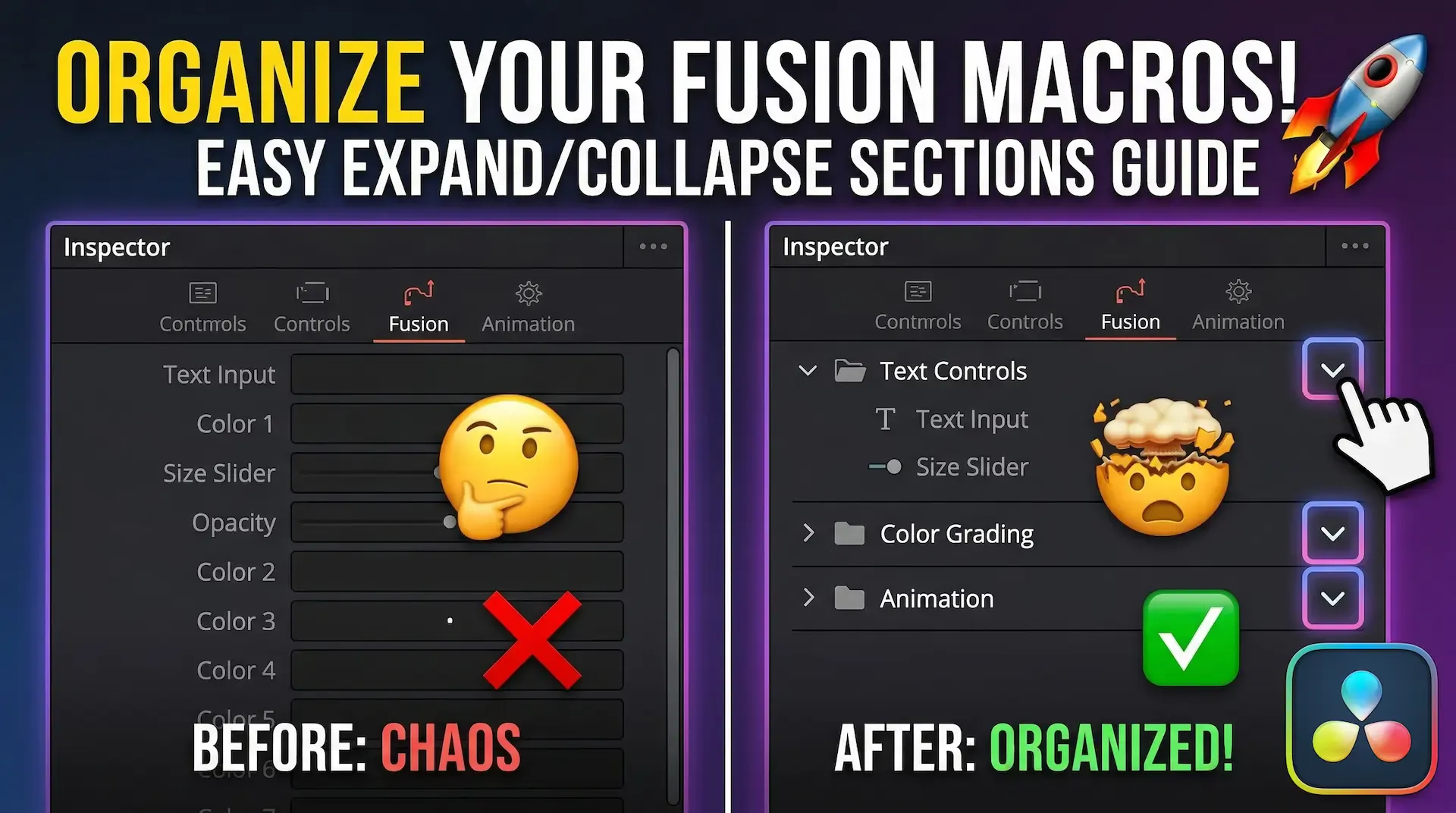 How to Add an Outline to any alpha media in Da Vinci Resolve Fusion ...