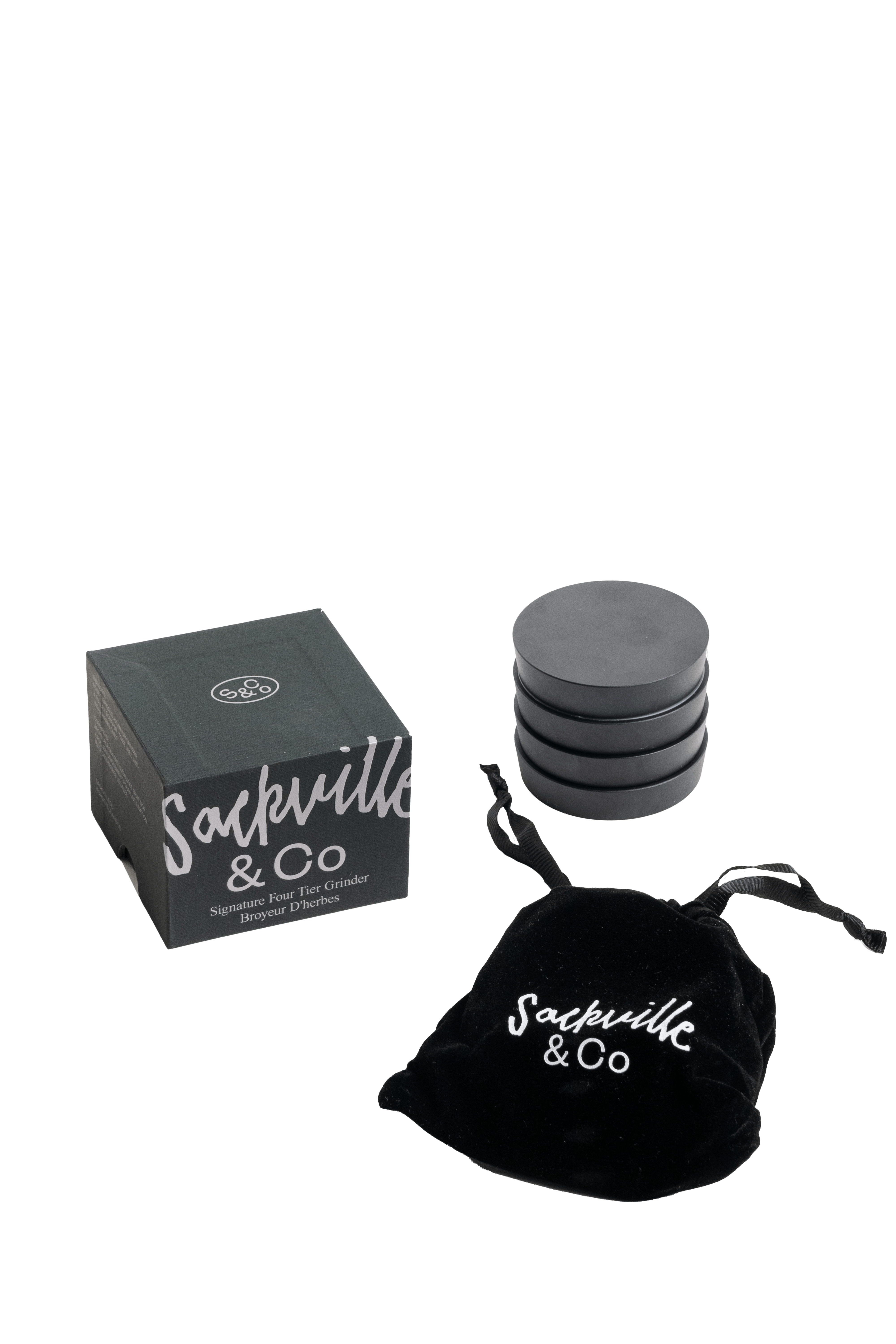 Signature Black Weed Grinder | Sackville & Co. Signature Black Weed Grinder | Sackville & Co.