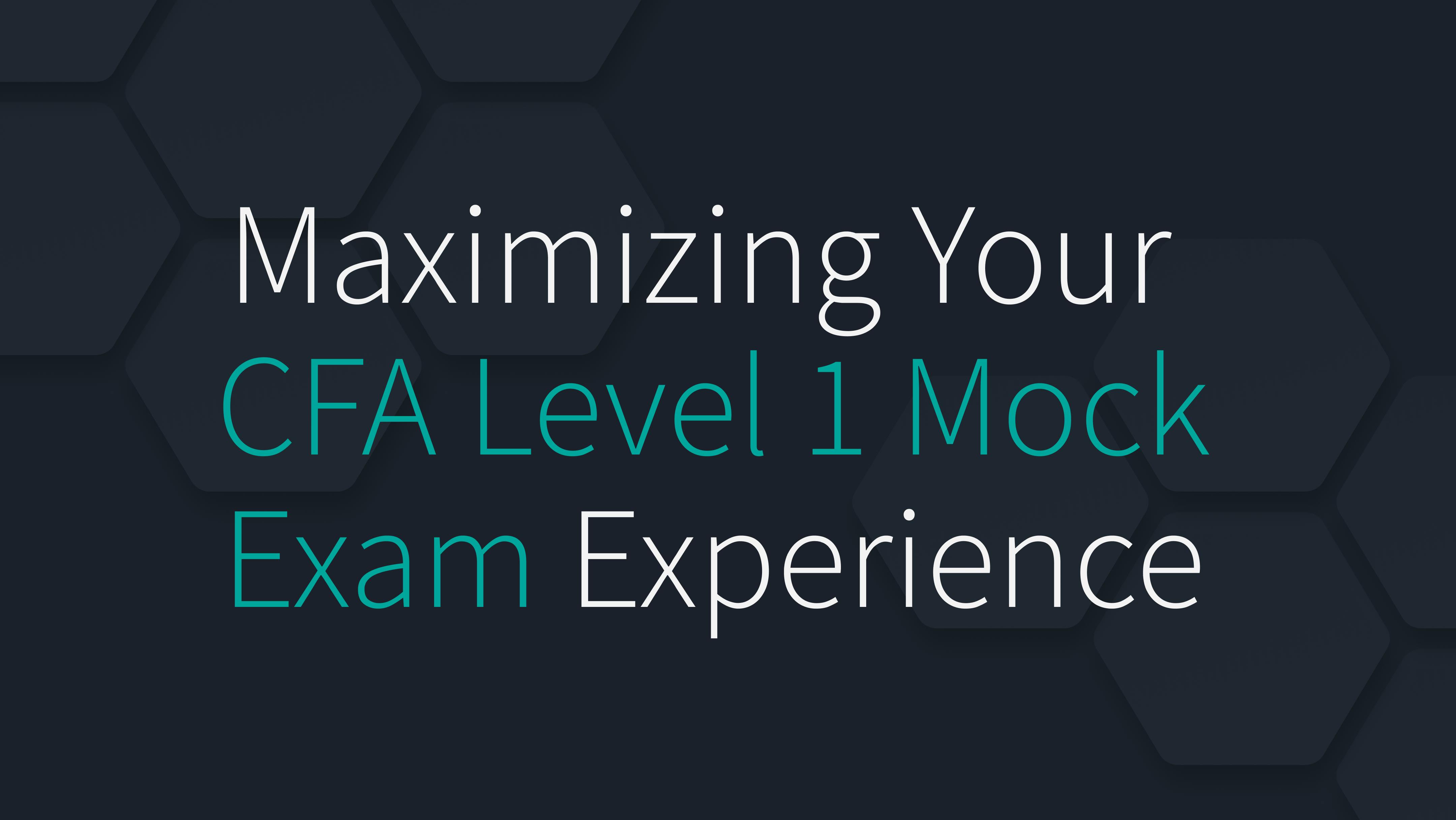 CFA Level 1 Practice Exams | CFA Level 1 Prep Study Material | Mock CFA ...