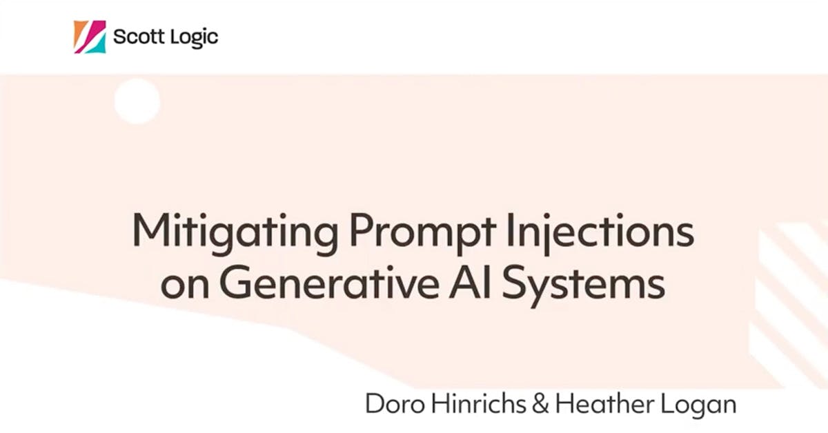 Mitigating prompt injections on Generative AI systems | Scott Logic Mitigating prompt injections on Generative AI systems | Scott Logic