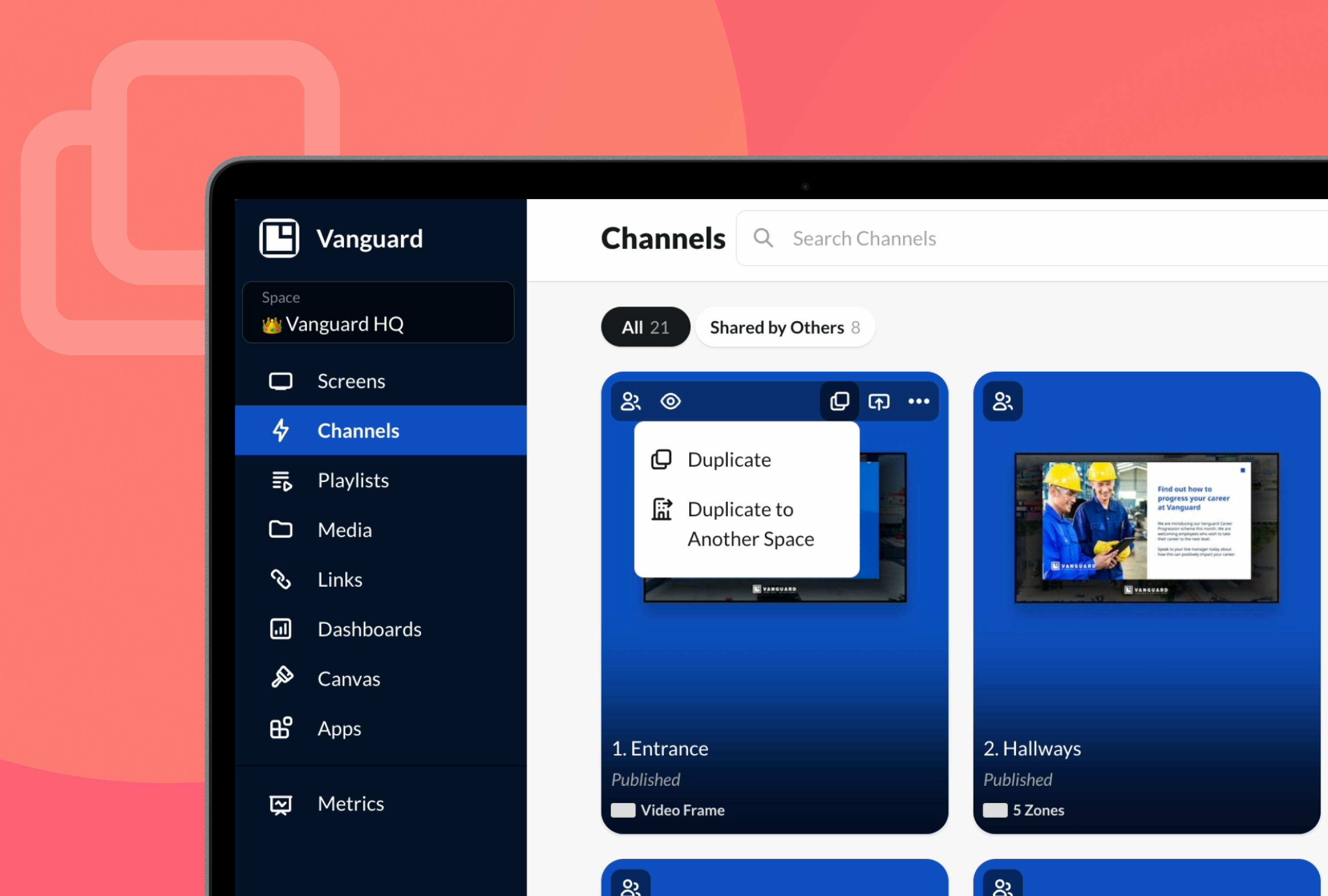 ScreenClouds Duplicate feature: How to quickly and easily copy channels, playlists, and entire ...