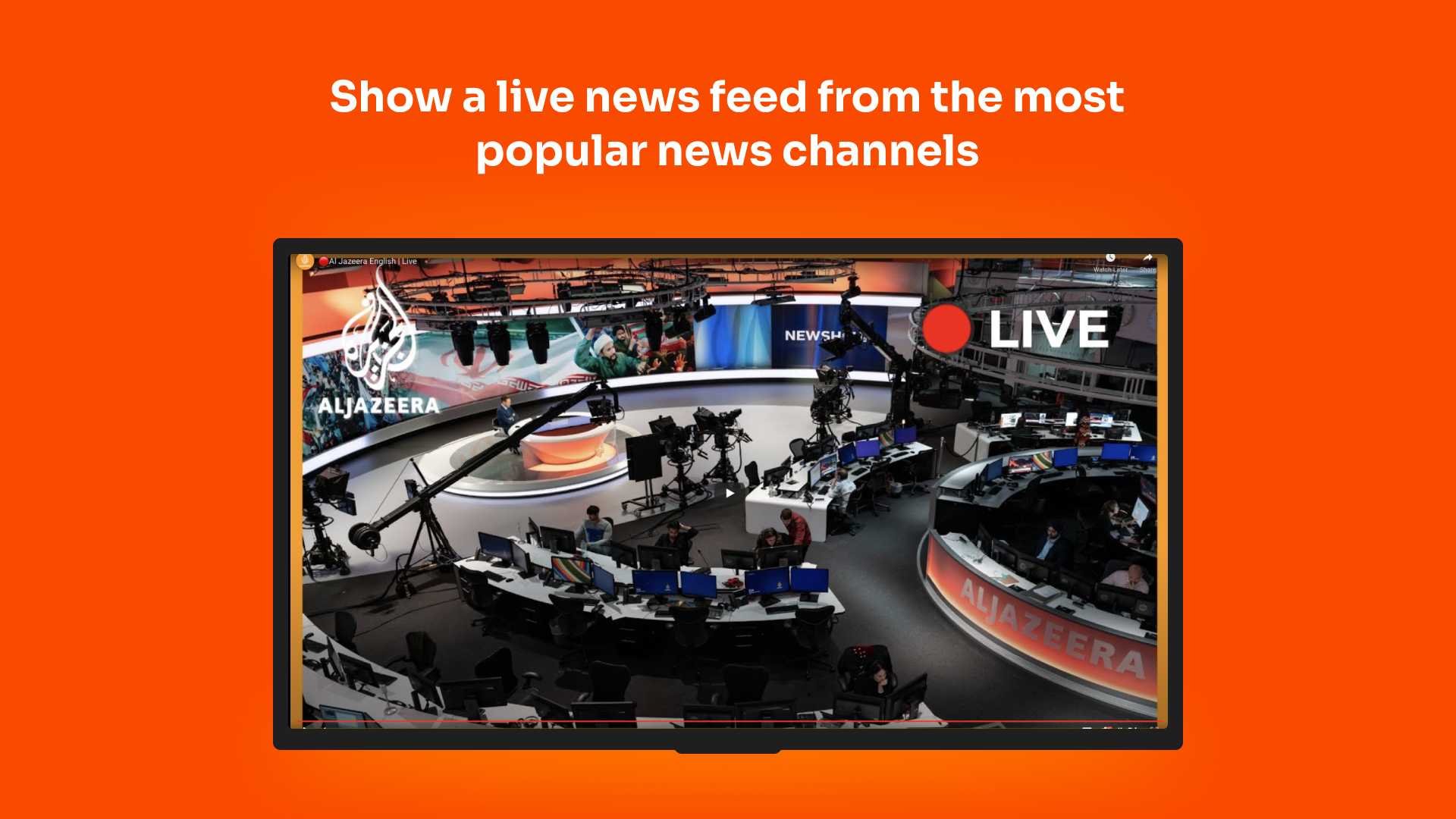 Live News - Digital Signage App - ScreenCloud